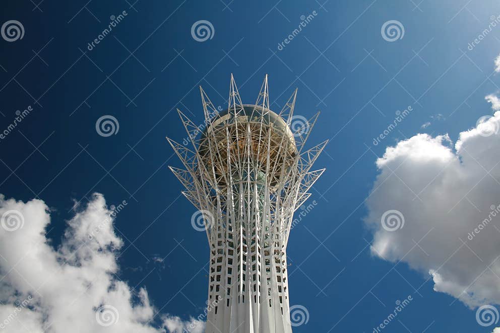Baiterek stock photo. Image of kazakhstan, baiterek, clouds - 6391728