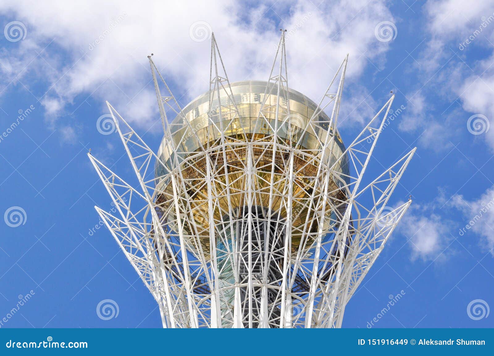 Baiterek in the Center of Nursultan Stock Image - Image of construction ...