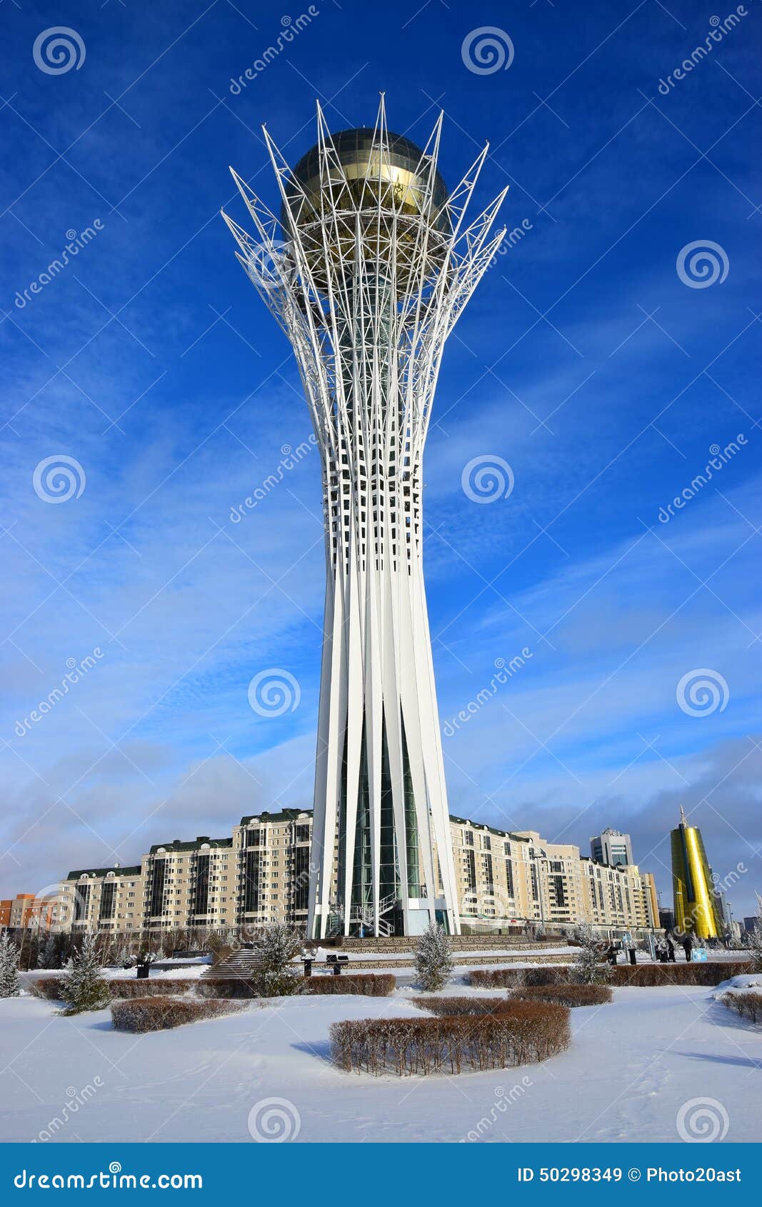 The BAITEREK Tower in Astana / Kazakhstan Editorial Stock Image - Image ...