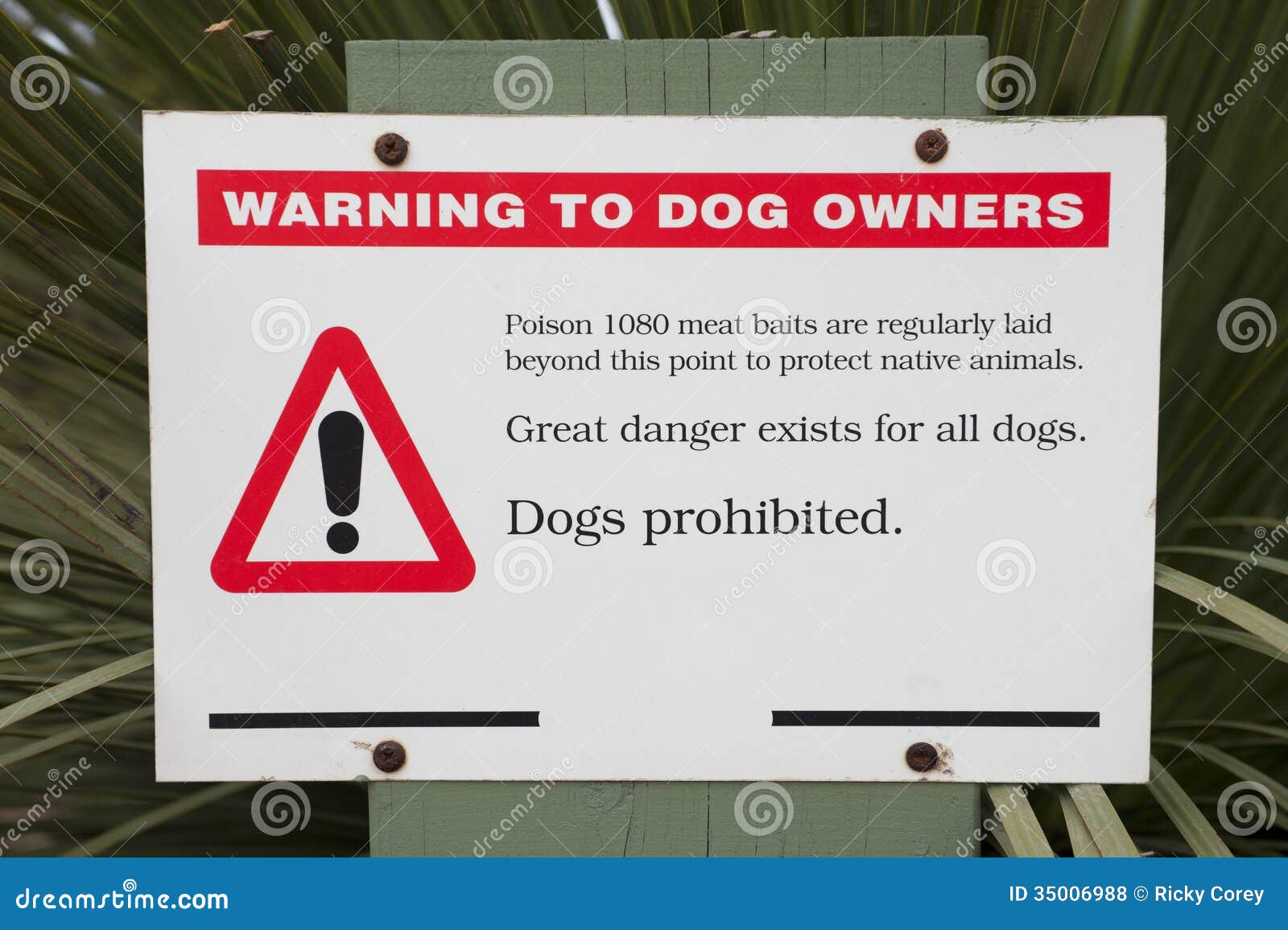 Baiting warning sign stock photo. Image of poison, white - 35006988