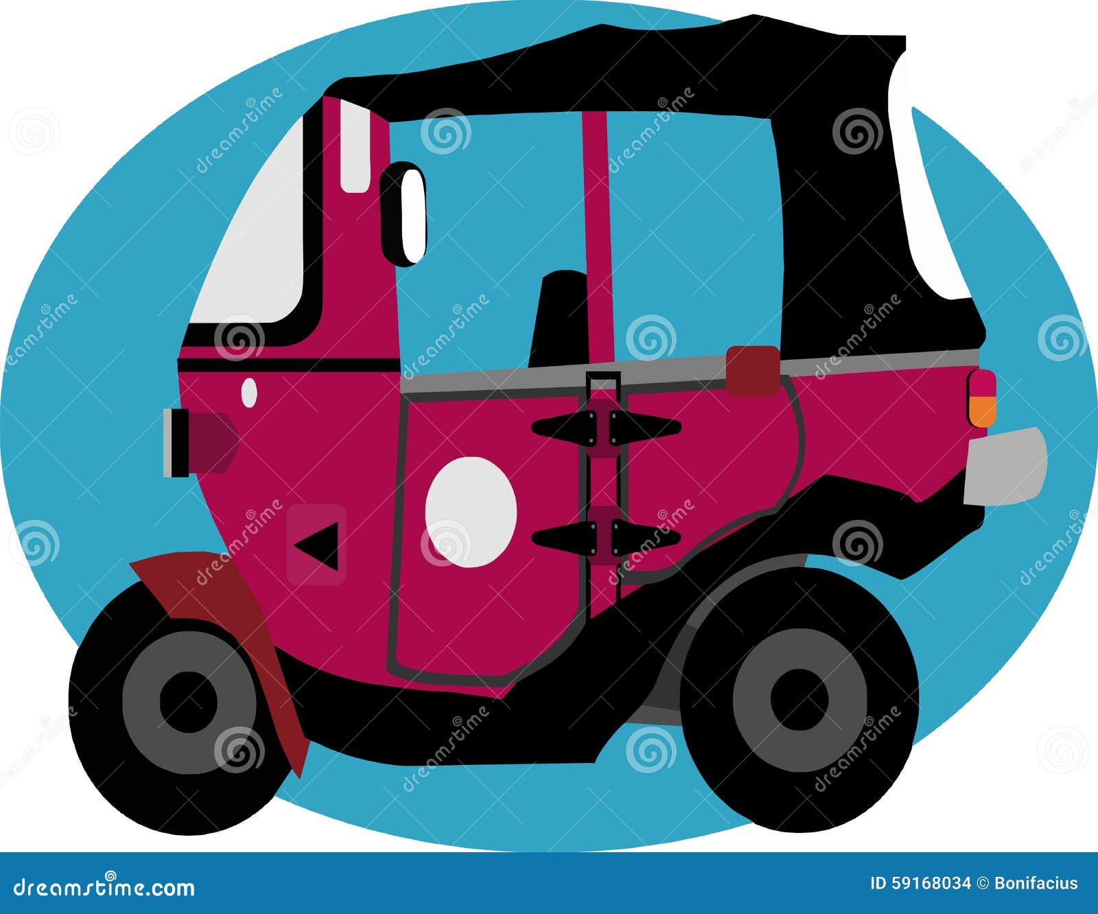 CUTE BAJAJ CARTOON Vector Illustration | CartoonDealer.com #59168034