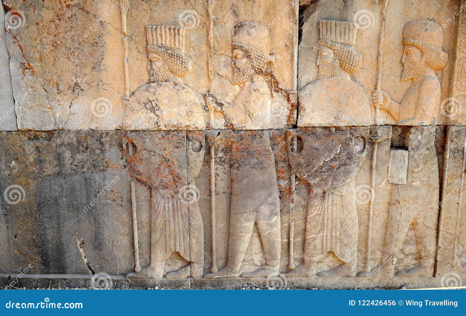 Bajorrelieves En Persepolis Foto de archivo - Imagen de xerxes, ruinas ...