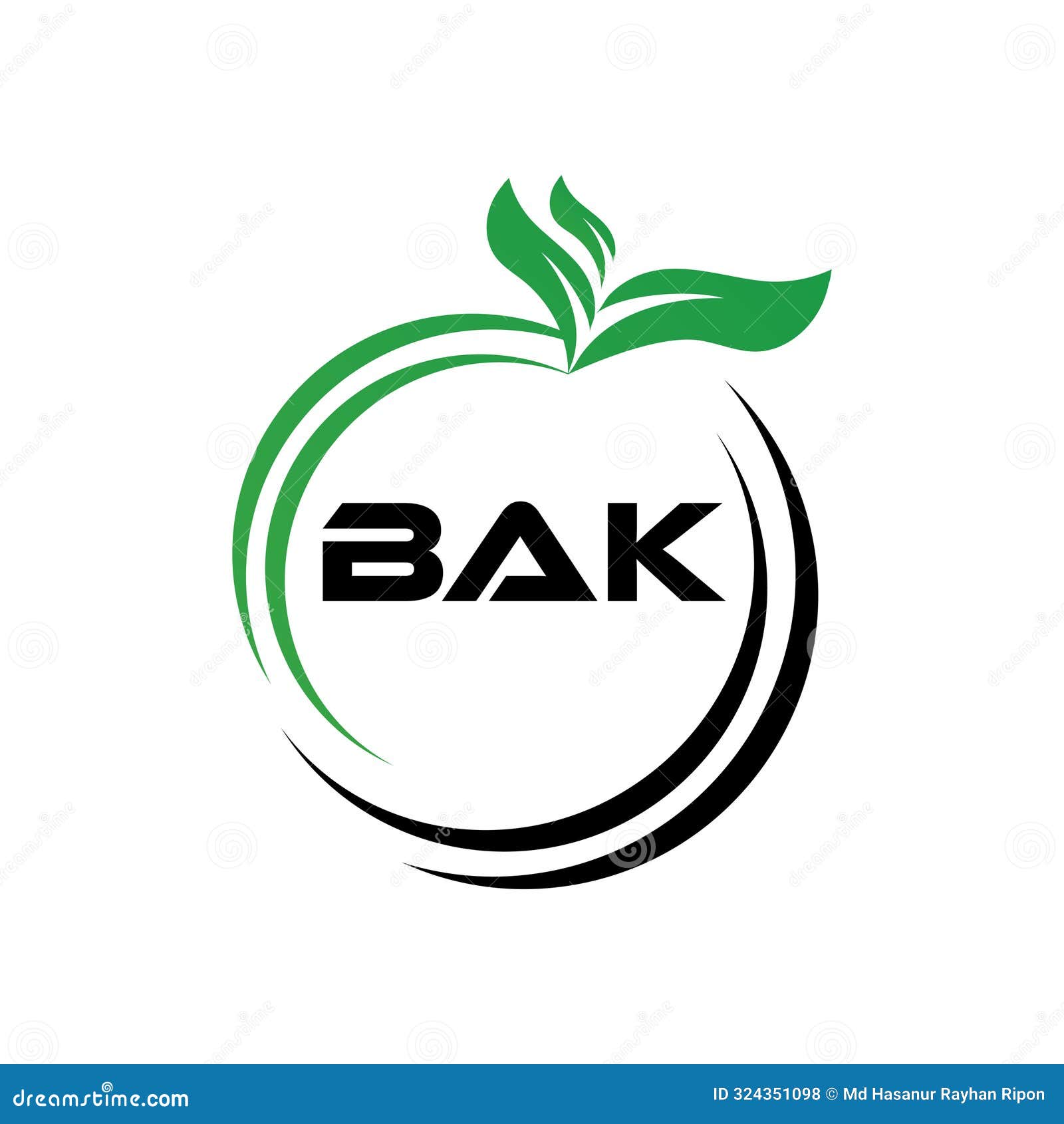 BAK Letter Logo Design. BAK Simple And Modern Monogram Logo. Abstract ...