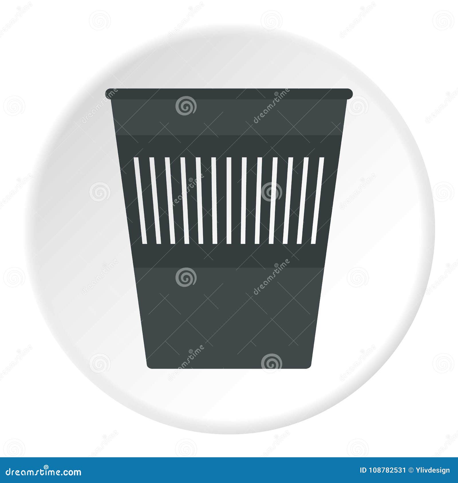 Bak Voor Documenten Pictogramcirkel Vector Illustratie - Illustration ...