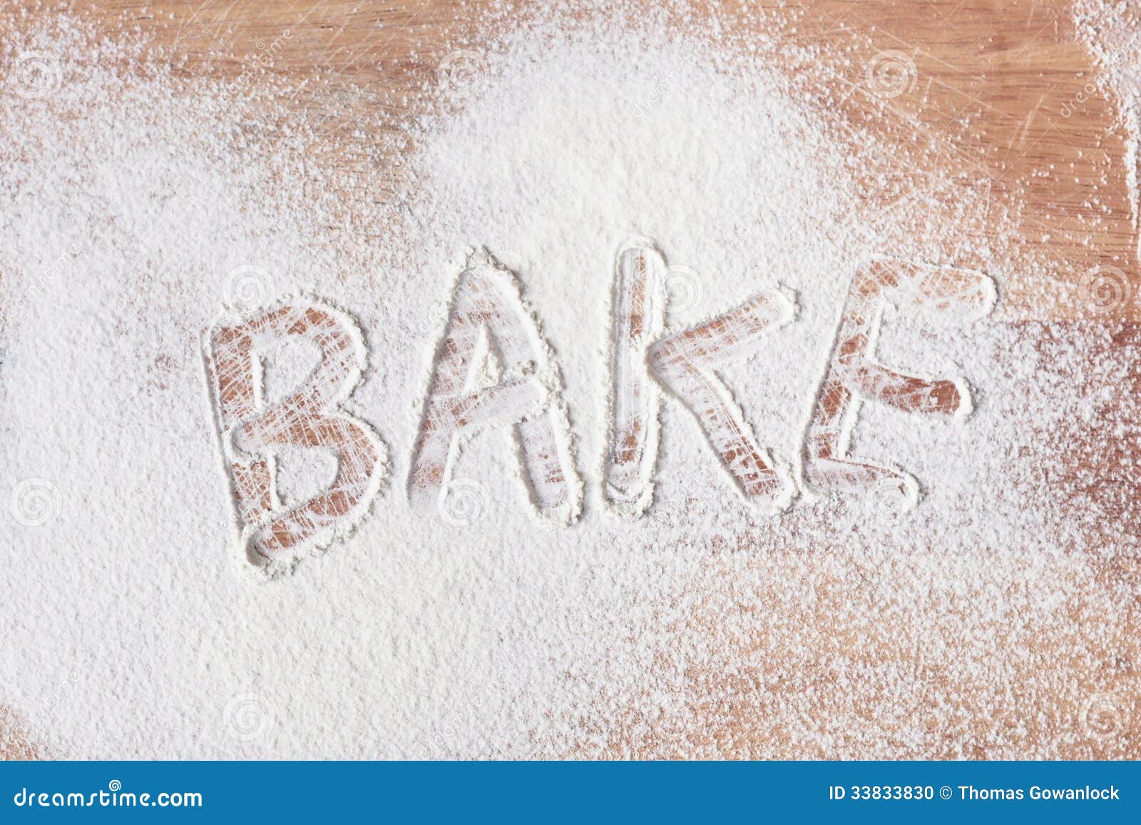 Bake text stock photo. Image of gluten, board, cookery - 33833830