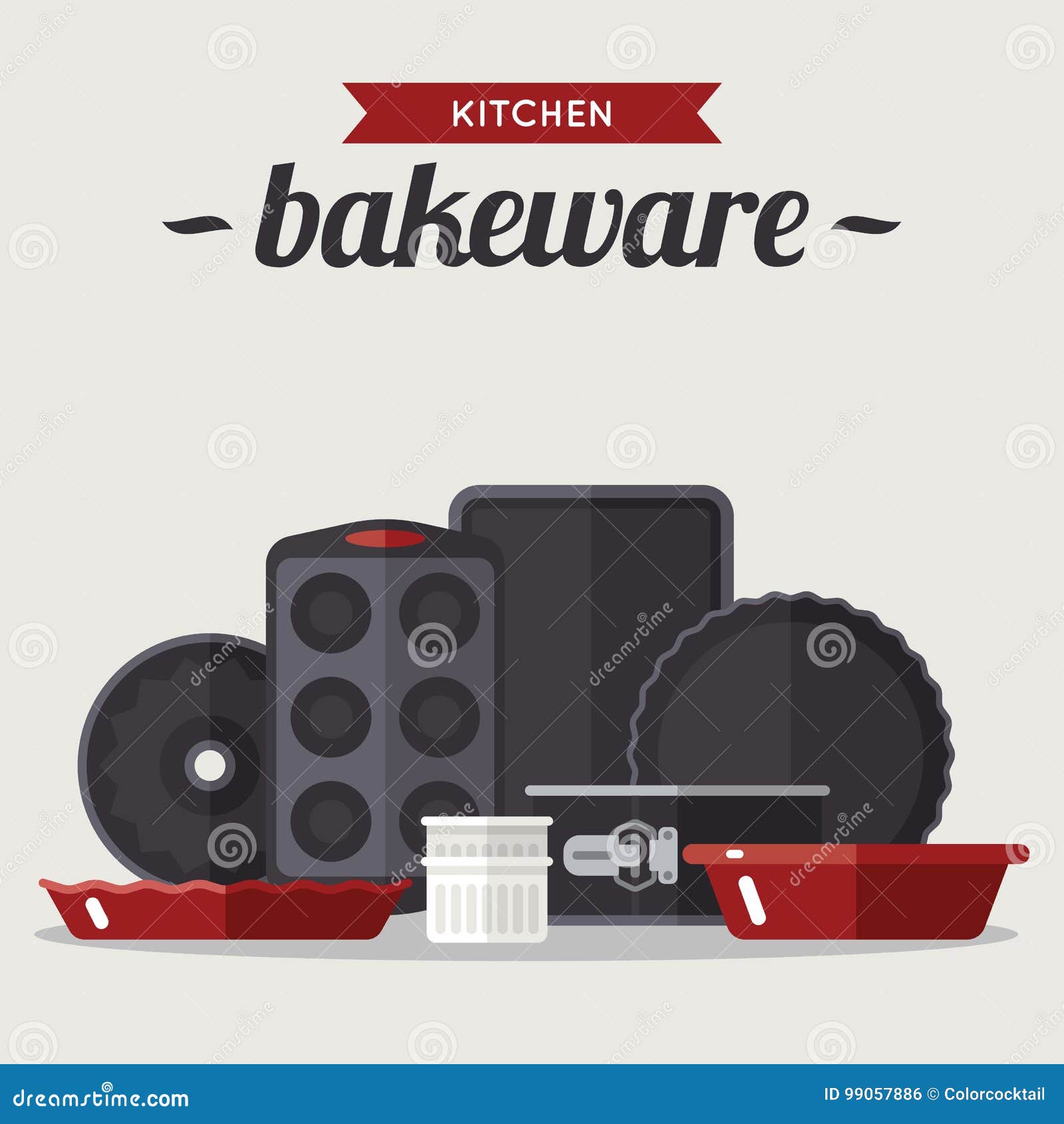 Bake ware stock vector. Illustration of design, stick - 99057886