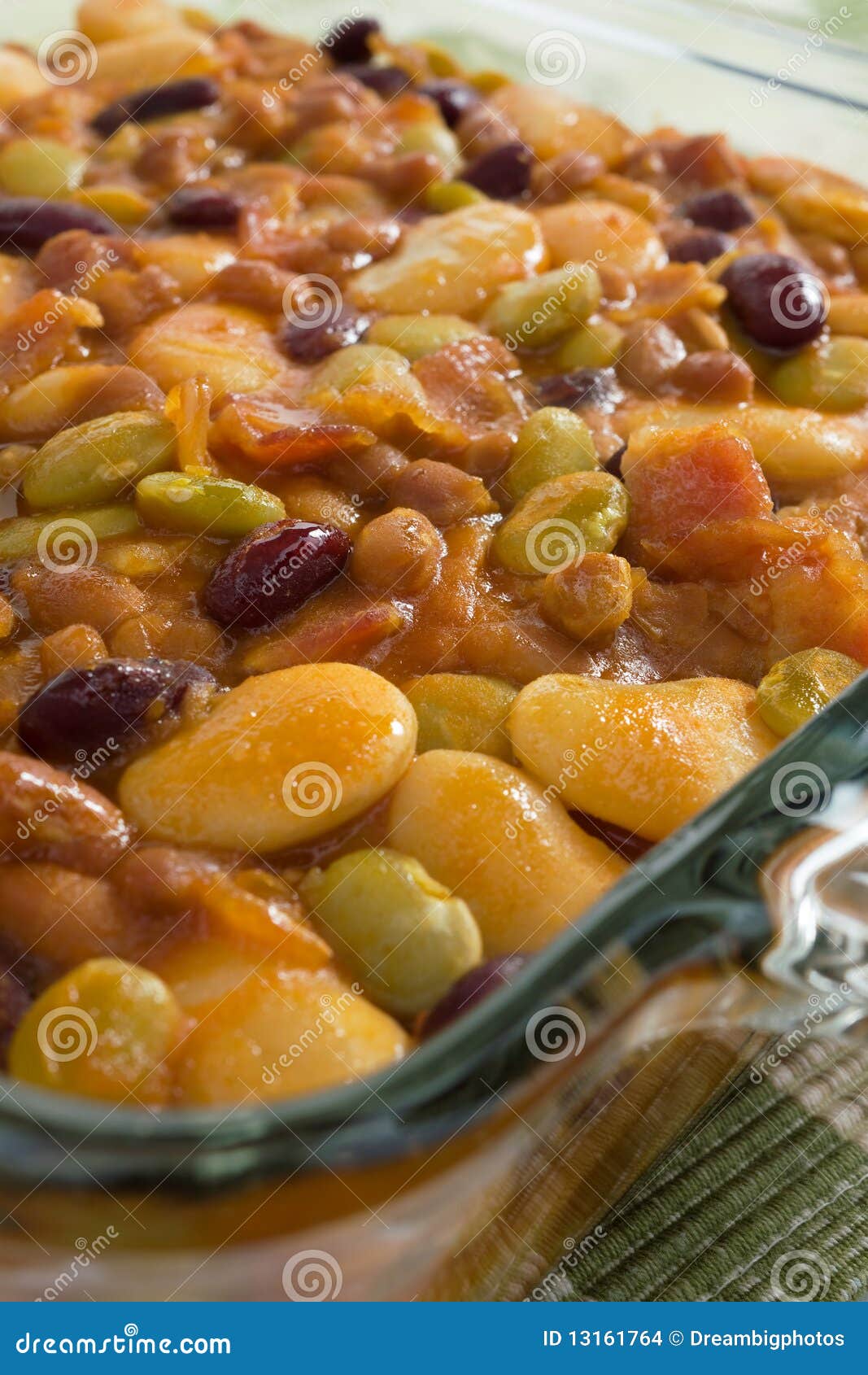 Baked Bean Dish stock photo. Image of butter, meat, dish - 13161764