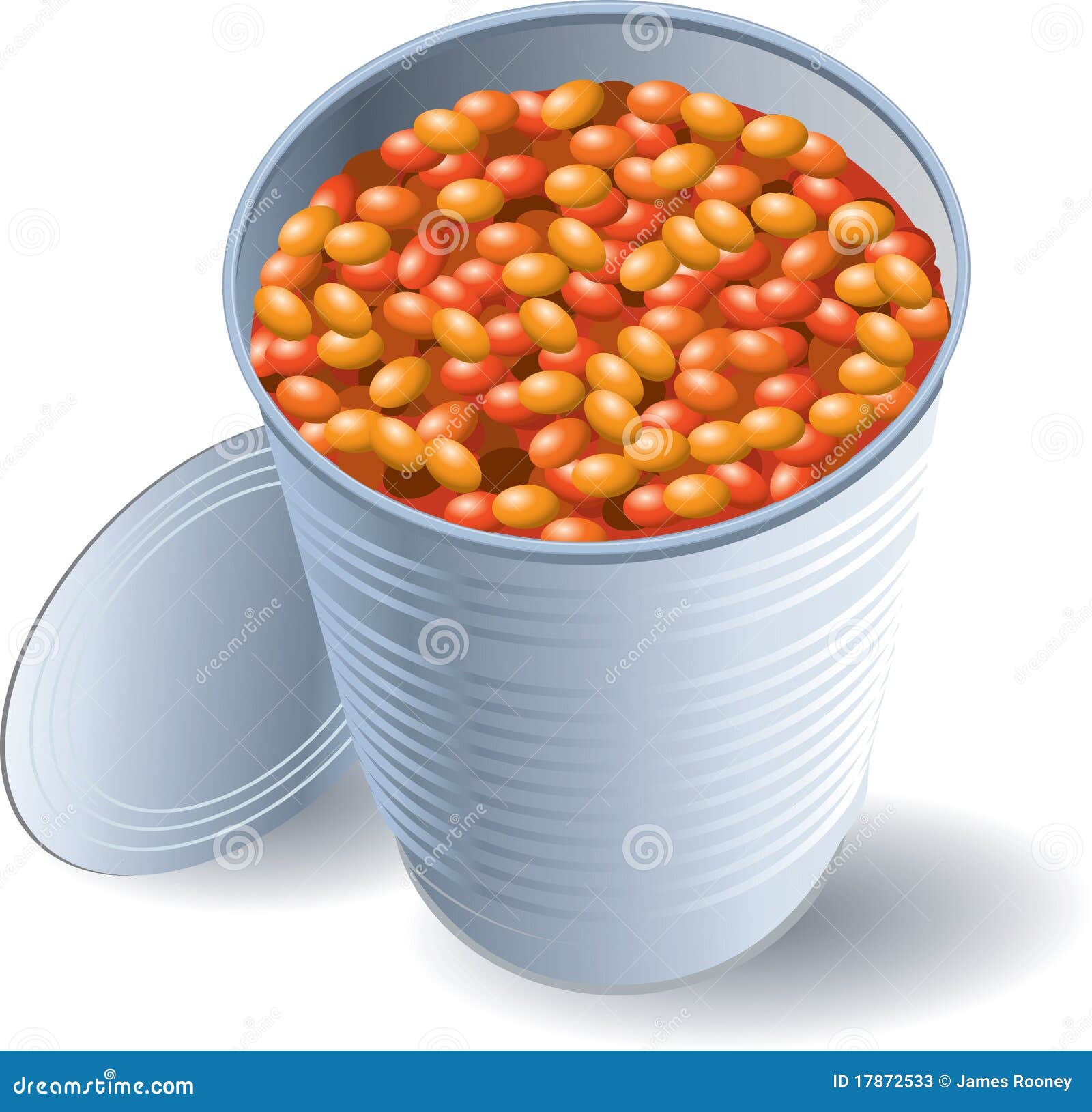 Baked Beans stock illustration. Illustration of tasty - 17872533