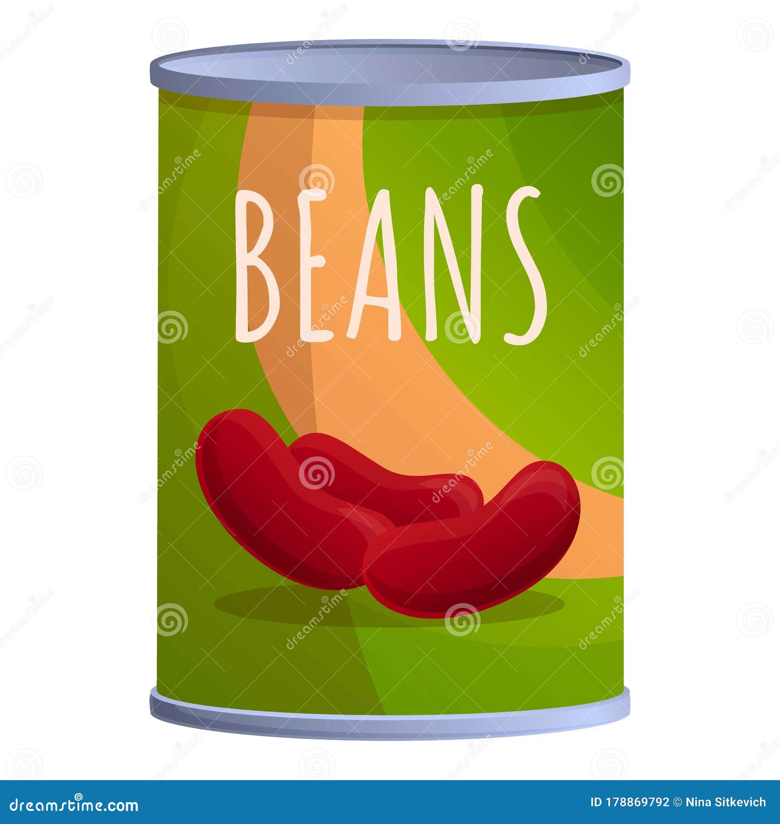 Baked Beans Poster Set Vector Illustration | CartoonDealer.com #190578404