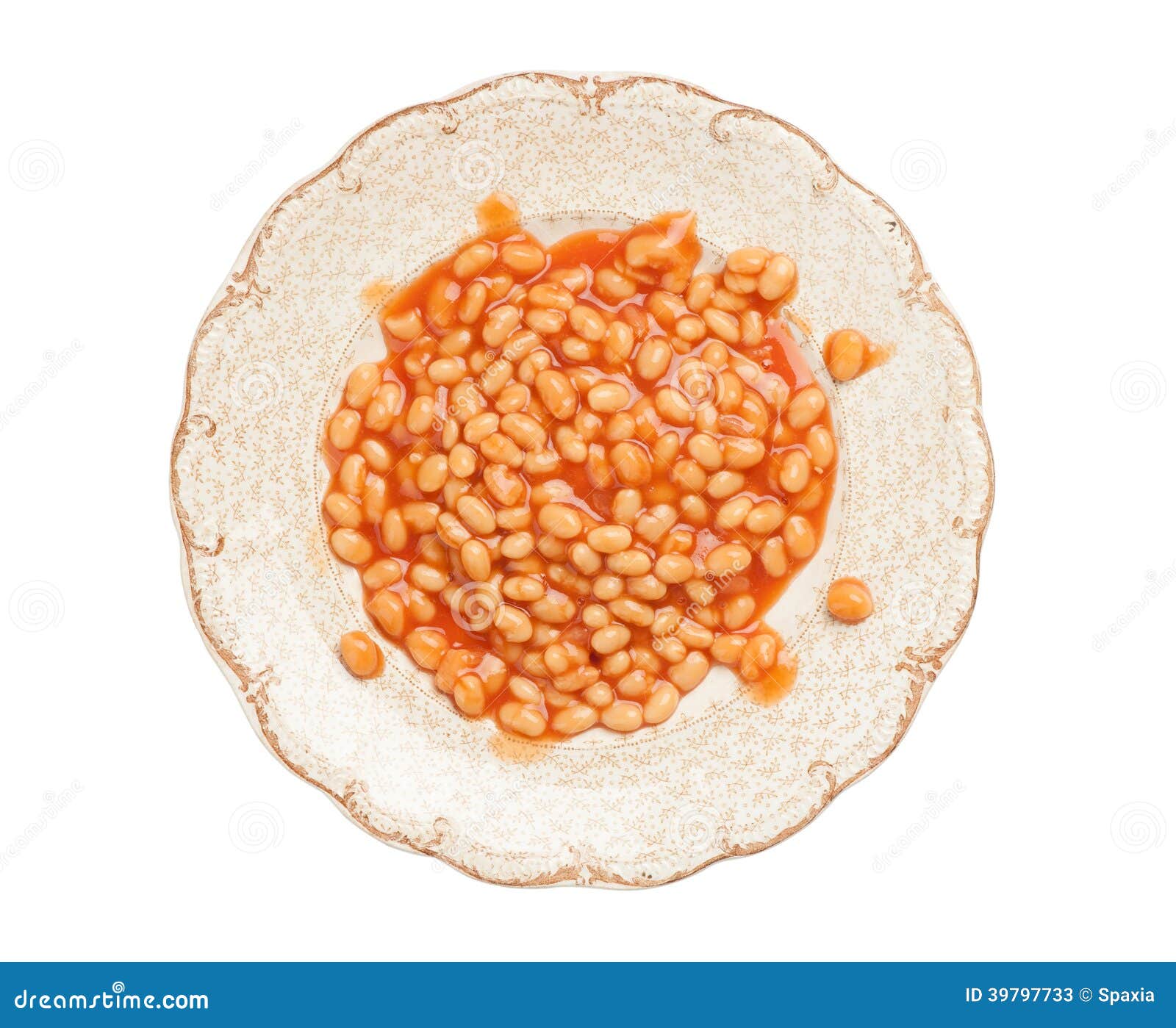Baked Beans on a plate stock image. Image of tomato, sauce - 39797733