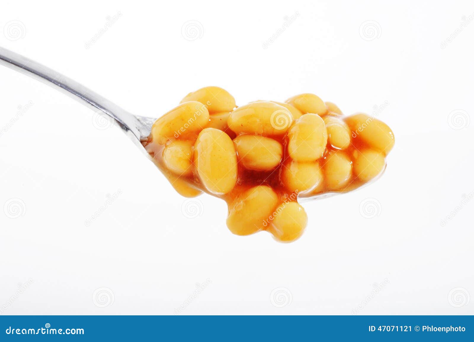 Baked beans in spoon stock image. Image of fiber, food - 47071121