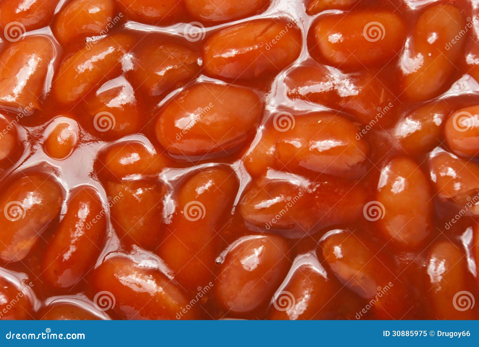 Baked Beans in Tomato Sauce Stock Image - Image of meal, beans: 30885975