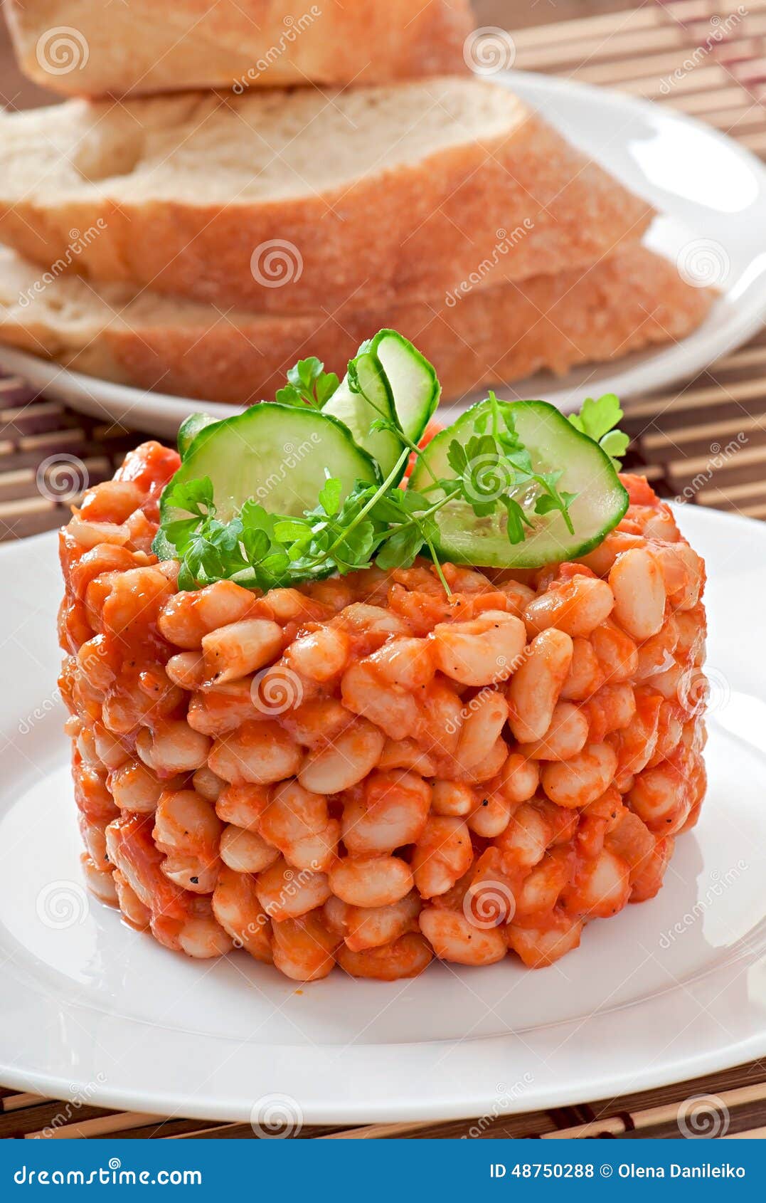 Baked Beans with Tomato Sauce Stock Photo - Image of vegetable, legume ...