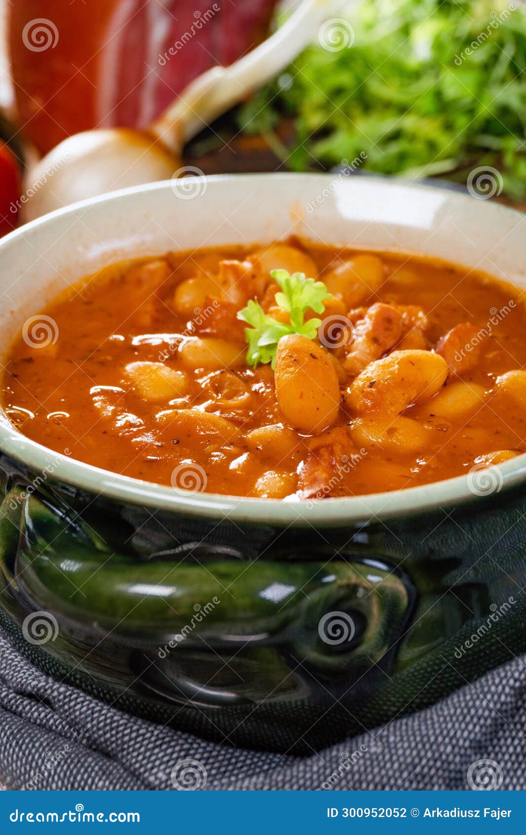 Baked Beans in Tomato Sauce Stock Photo - Image of homemade, tomato ...