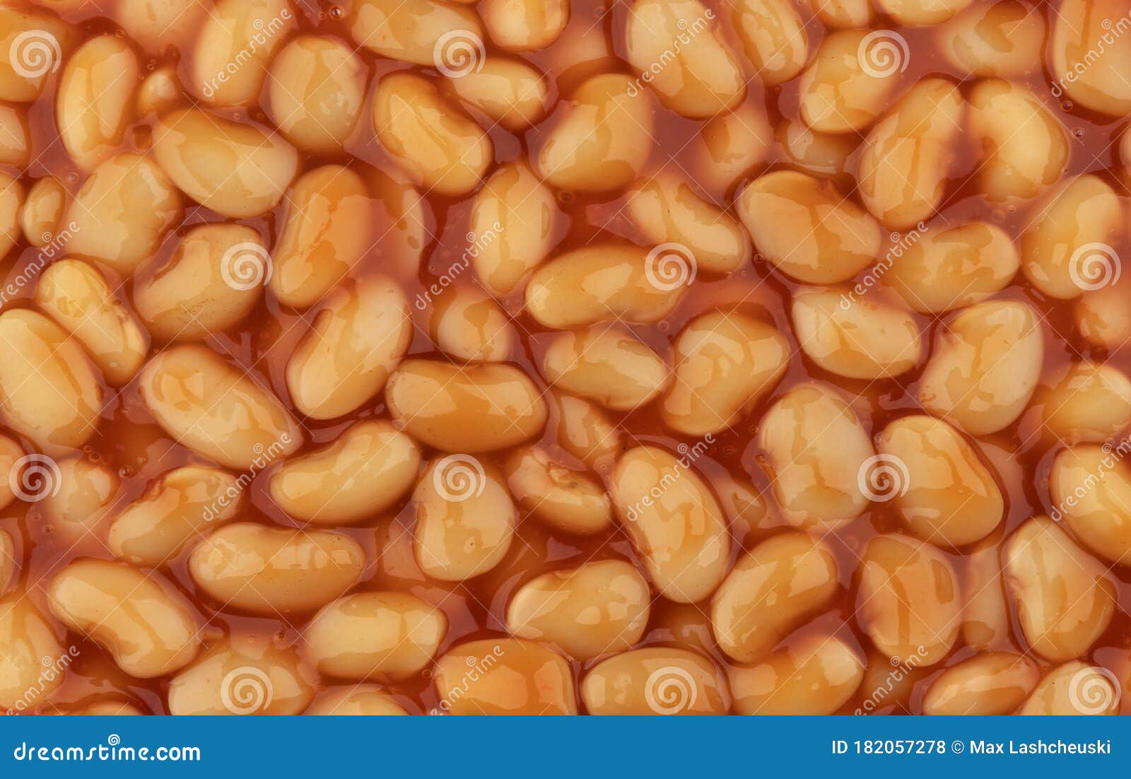 Baked Beans in Tomato Sauce Texture or Pattern Stock Photo - Image of ...