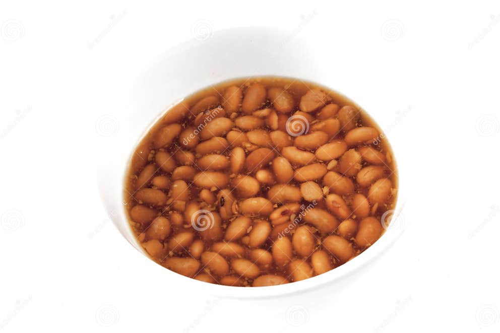 Baked Beans on a White Background Stock Image - Image of beans, dish ...
