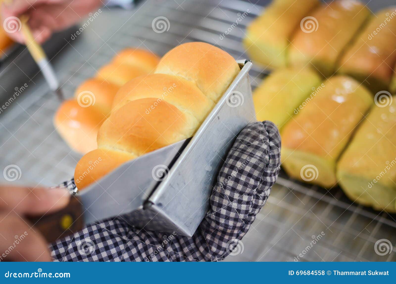 Baked bread stock photo. Image of batch, cook, block - 69684558