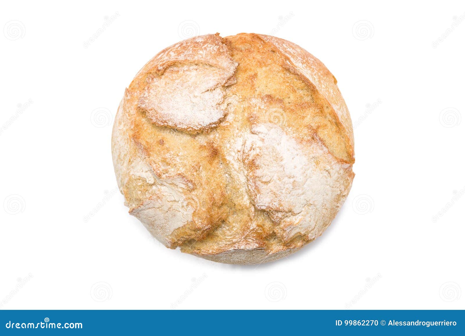 Baked Bread on White Background Stock Photo - Image of bake, organic ...