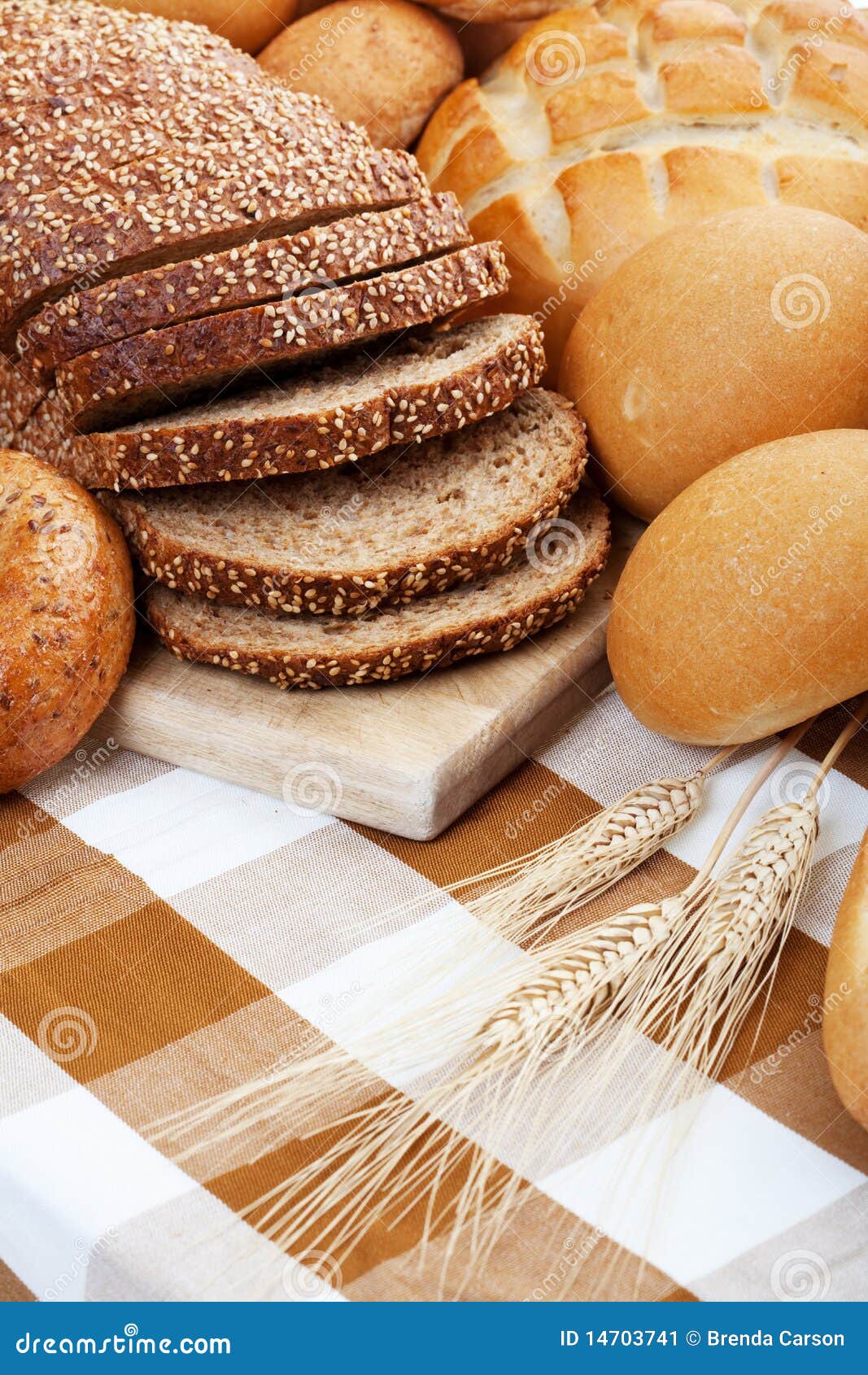 Baked Breads stock image. Image of grain, kaiser, carbohydrates - 14703741