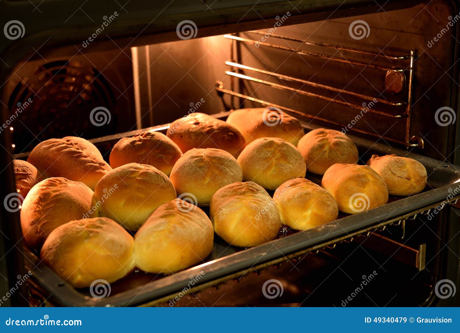 Baked cakes on a tray stock image. Image of cookie, bread - 49340479