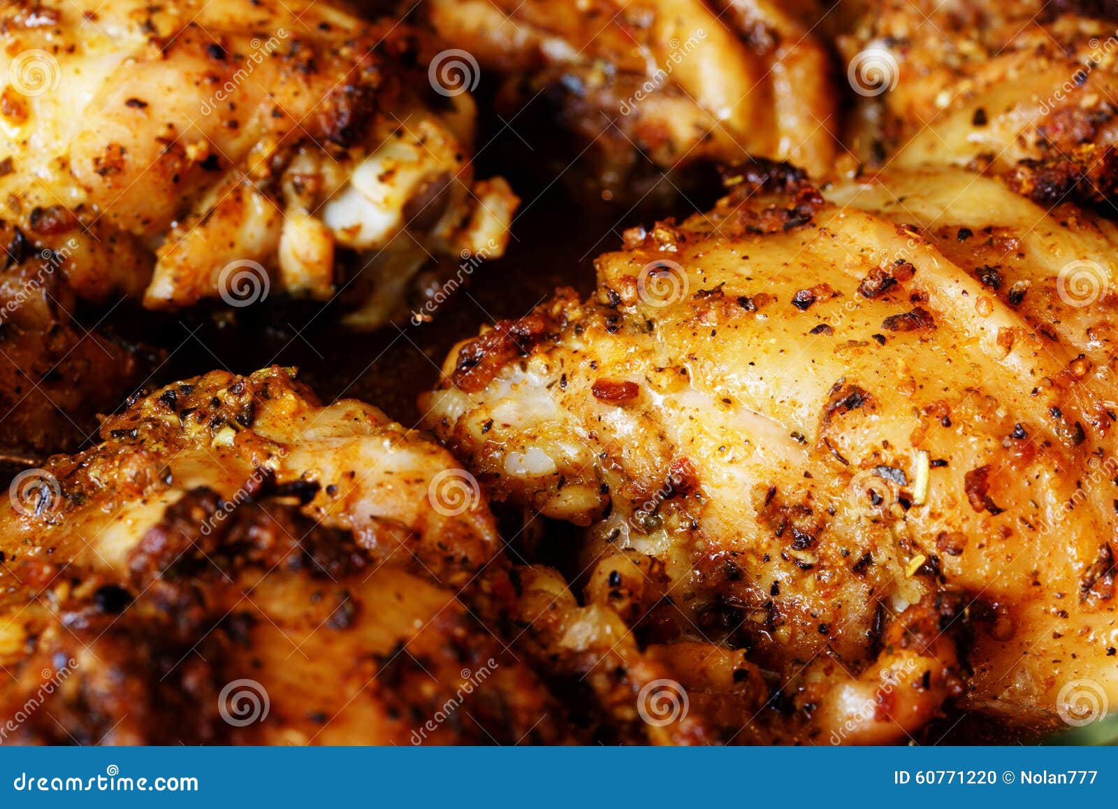 Baked chicken stock photo. Image of piece, spiciness - 60771220