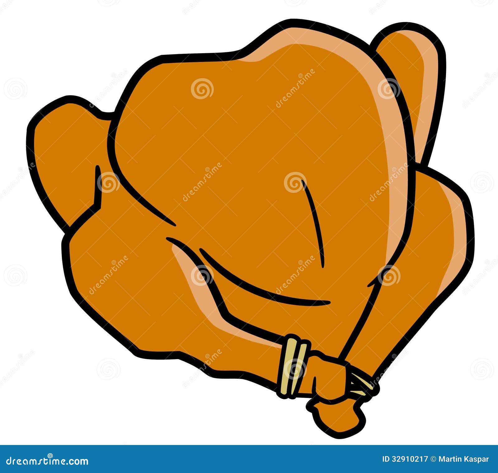 Baked Chicken stock vector. Illustration of bird, baked - 32910217