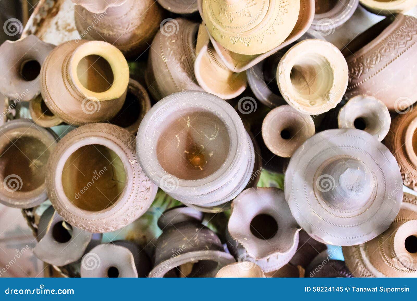Baked clay, hardened clay stock image. Image of hardened - 58224145