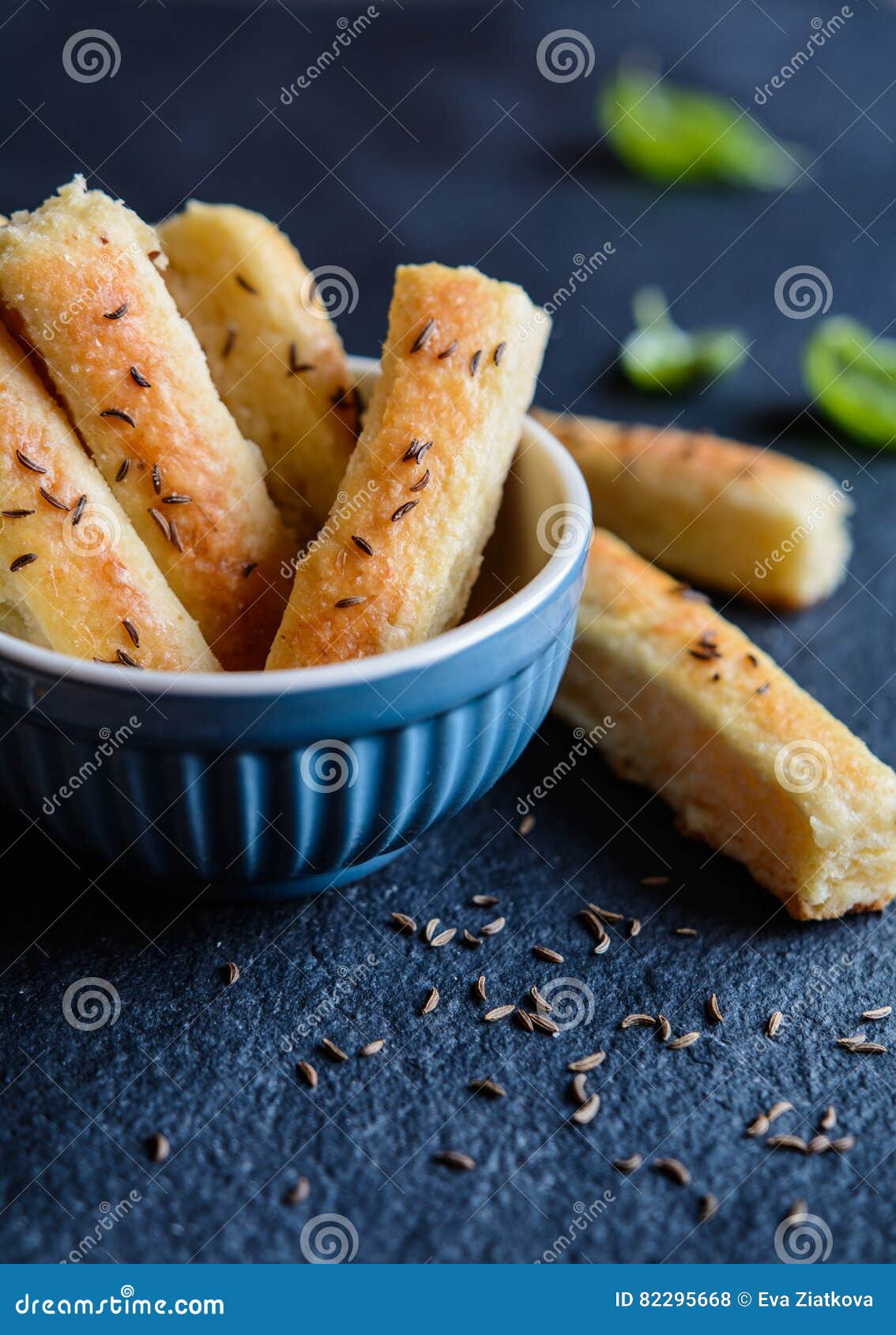 Baked cumin sticks stock photo. Image of celebration - 82295668