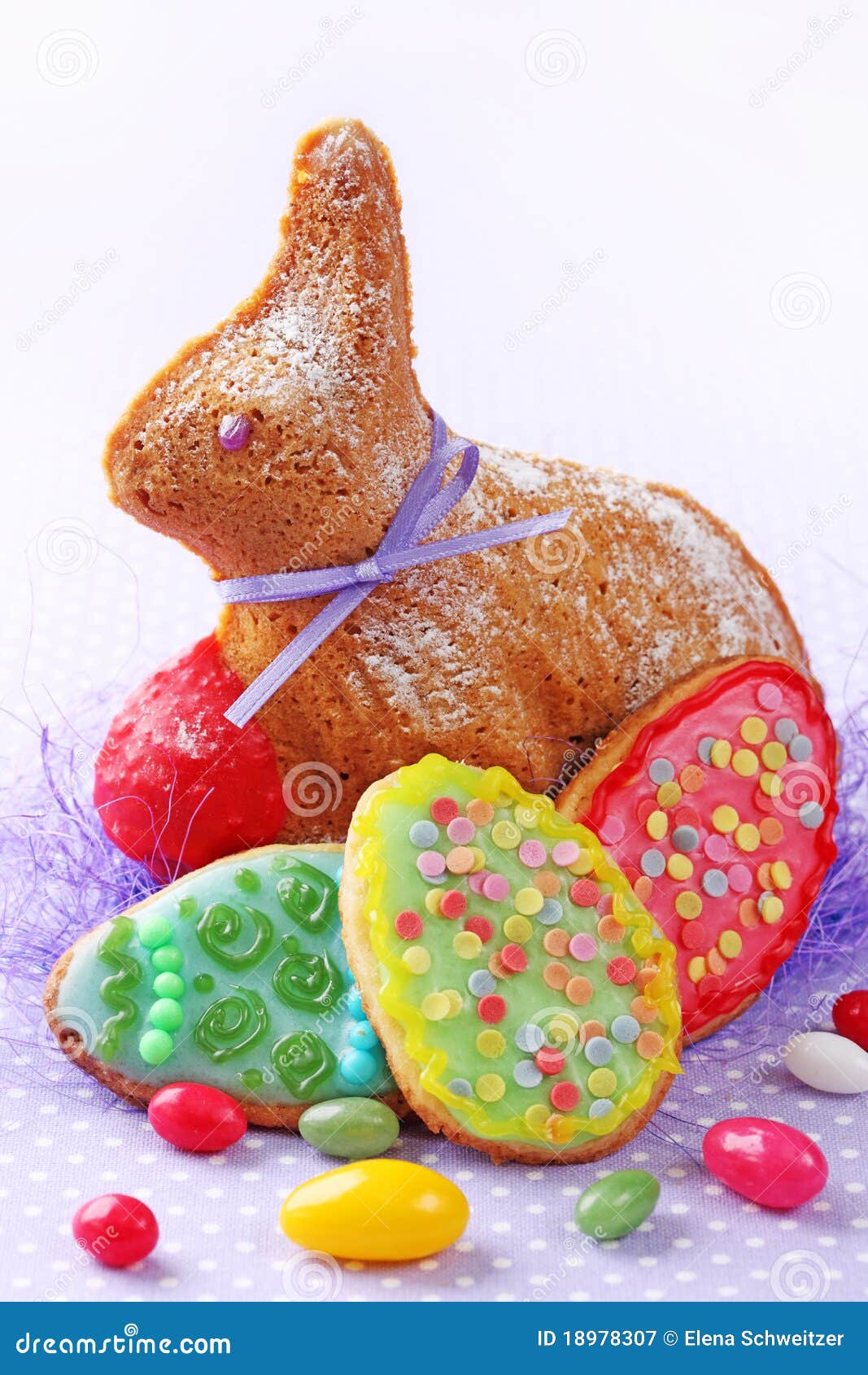 Baked easter rabbit stock image. Image of delicious, cookies - 18978307