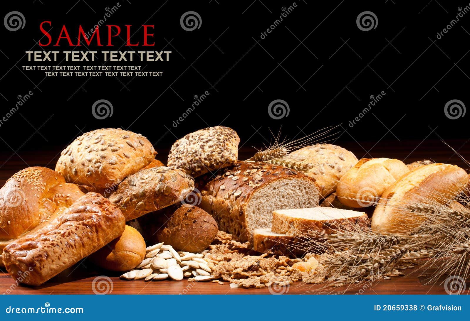 Baked Goods In A Retail Store. Variety Of Baked Goods, Bakery, Photo ...