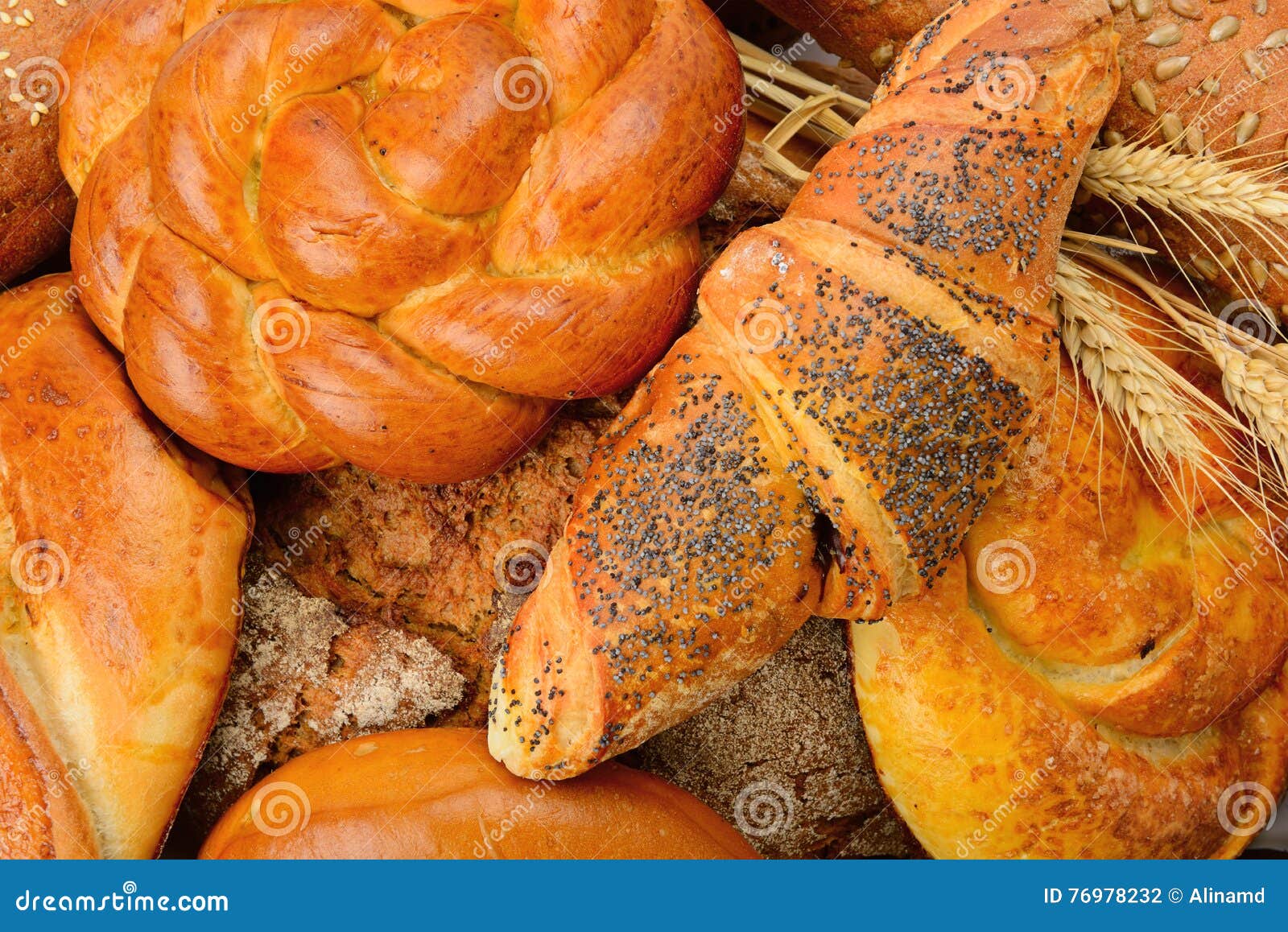 Baked Goods and Pastry Products Stock Photo - Image of health, bakery ...