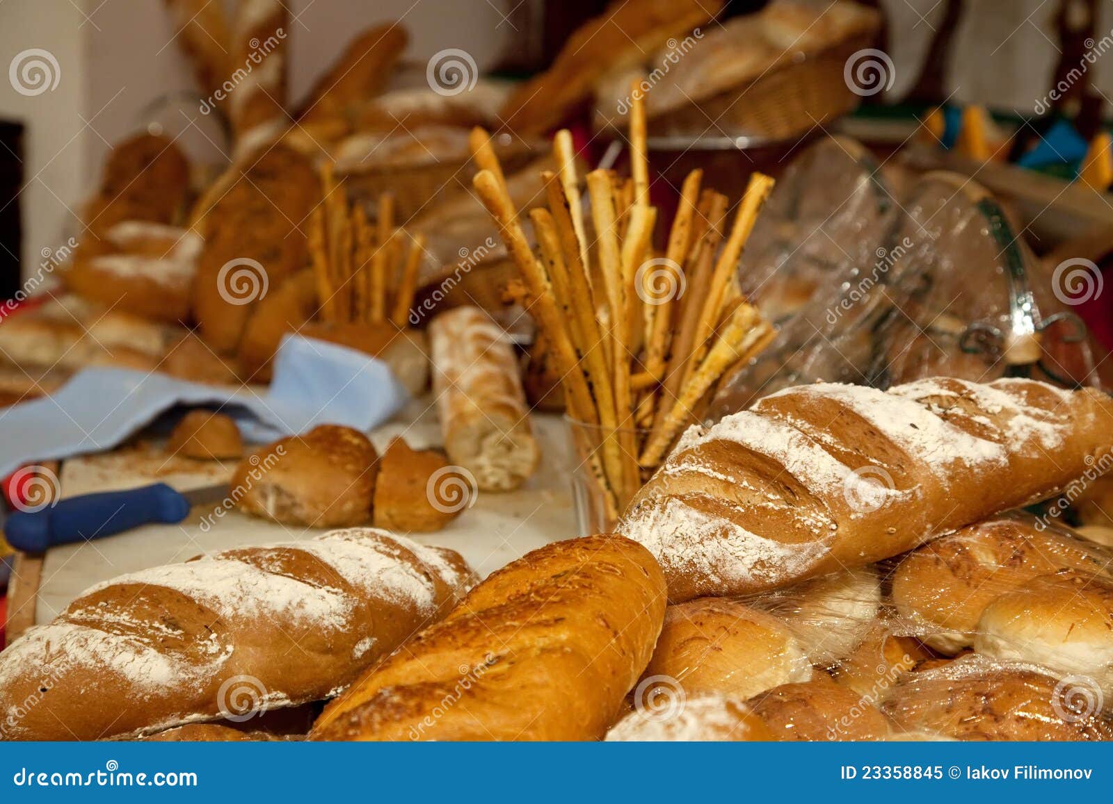 Baked Goods on Table in Buffet Stock Image - Image of appetite, dining ...