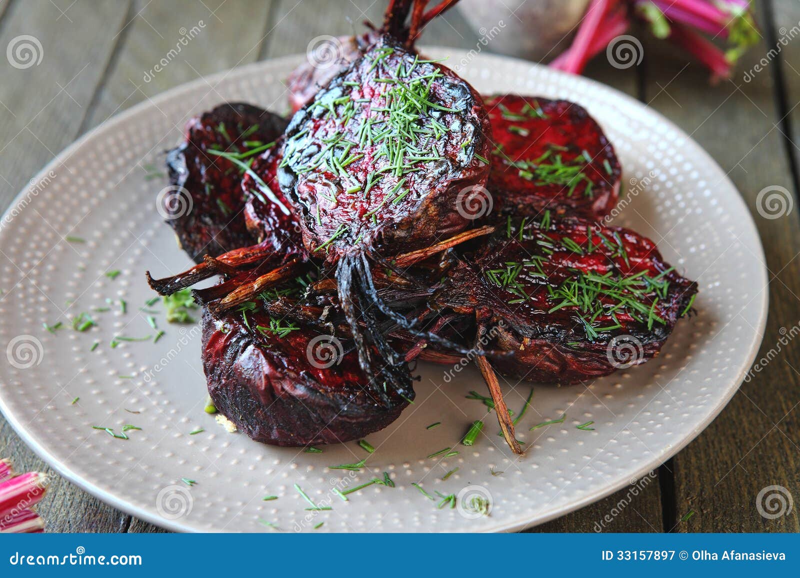 Baked Halves of Young Beets Stock Image - Image of root, vegetarian ...