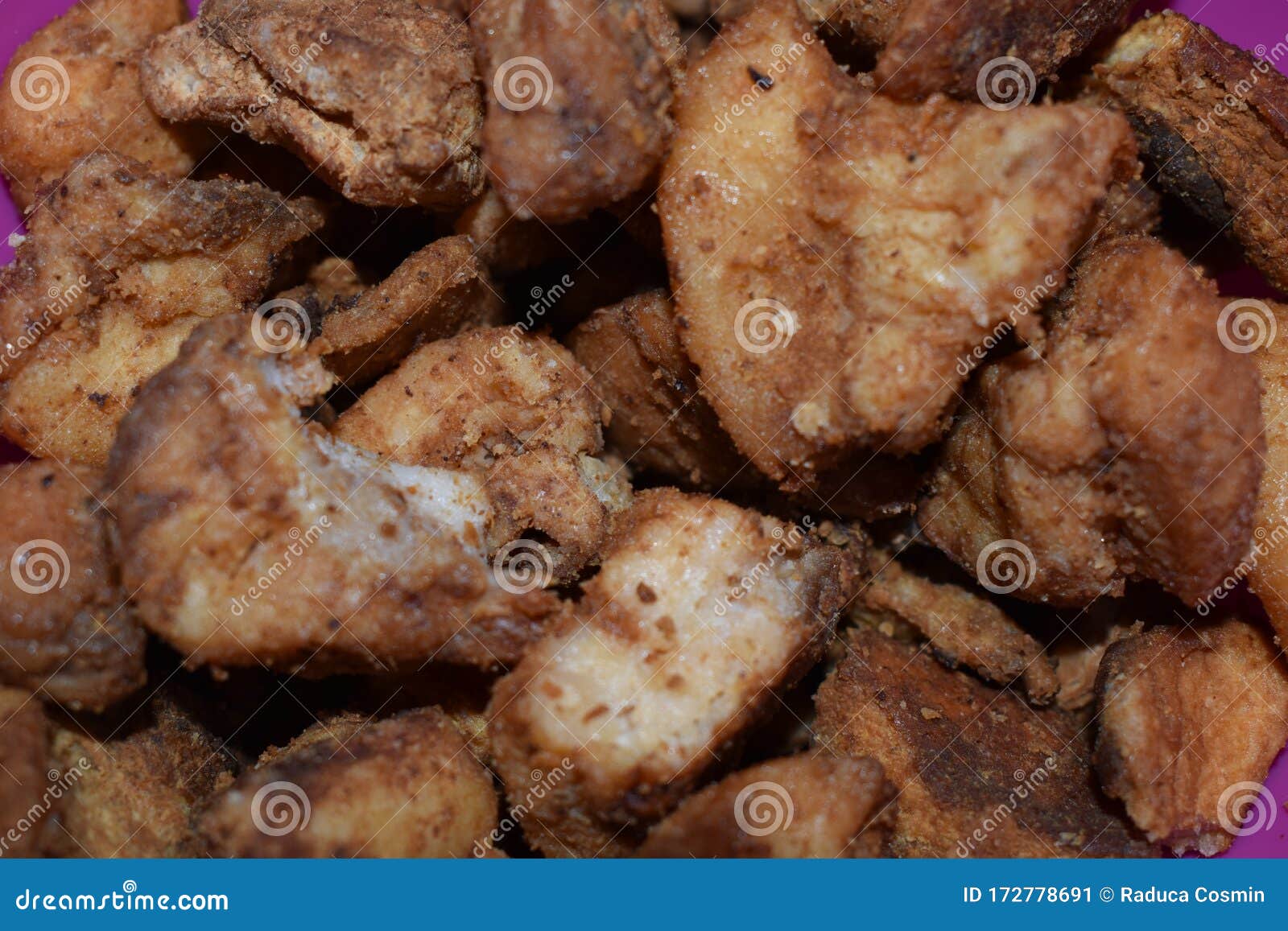 Baked ham pieces stock image. Image of healthy, nopreservatives - 172778691