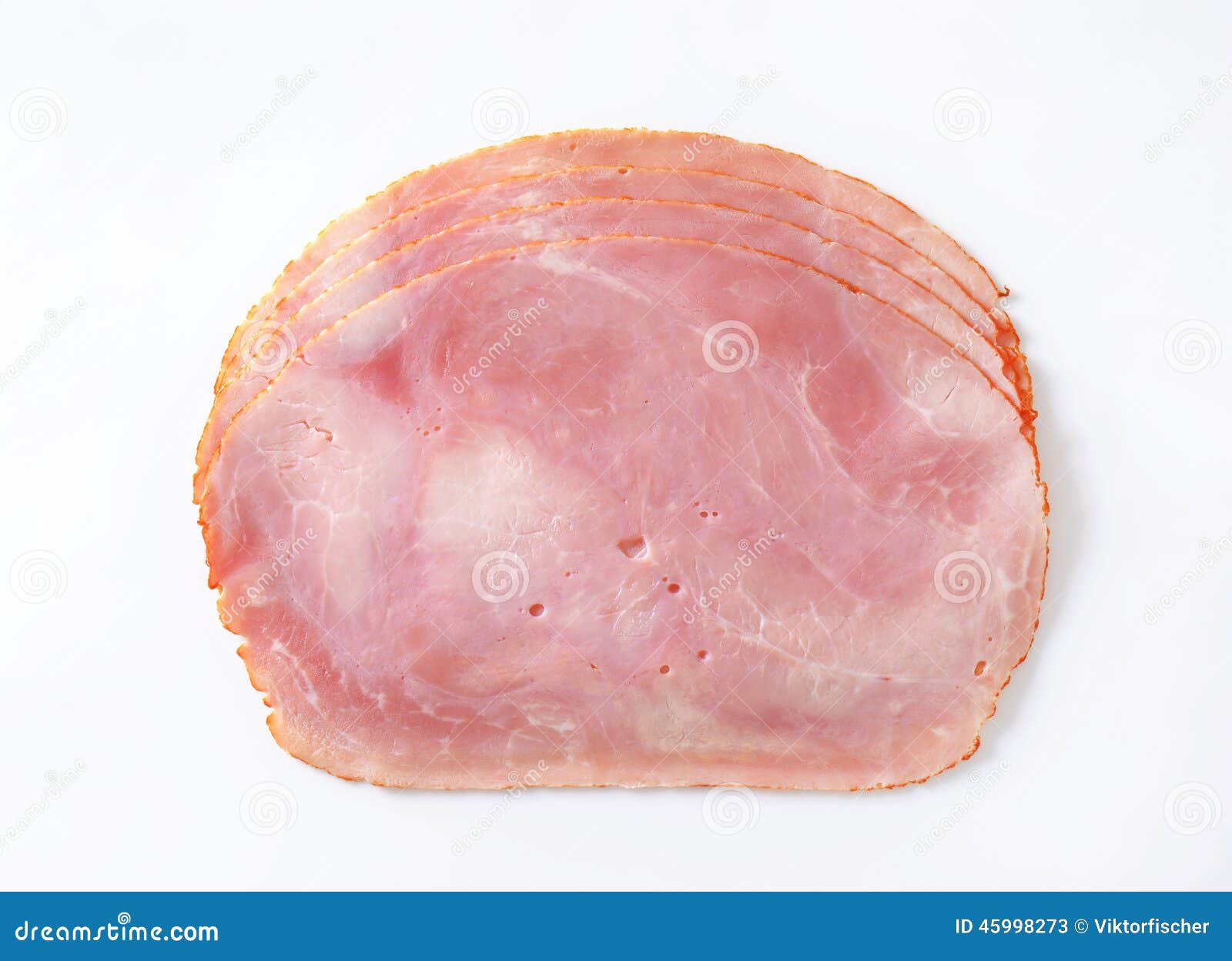 Baked ham slices stock image. Image of baked, meat, cooked - 45998273