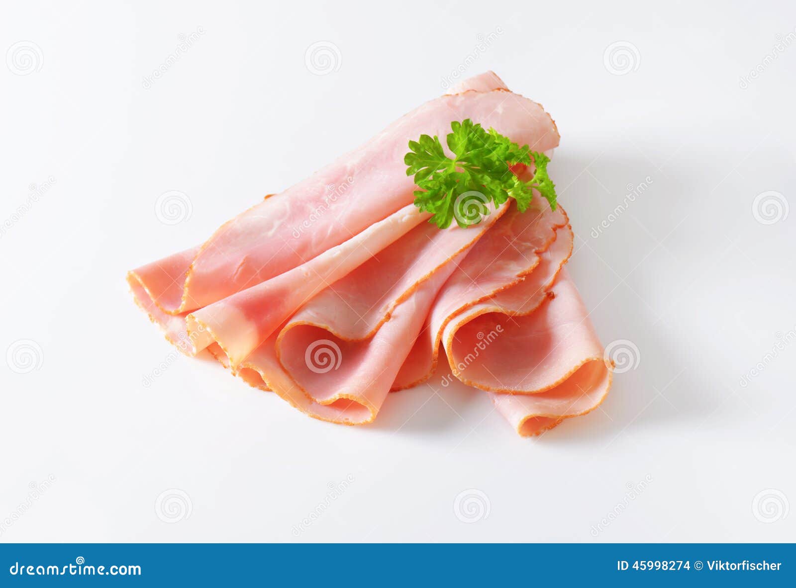 Baked ham slices stock photo. Image of cooked, baked - 45998274