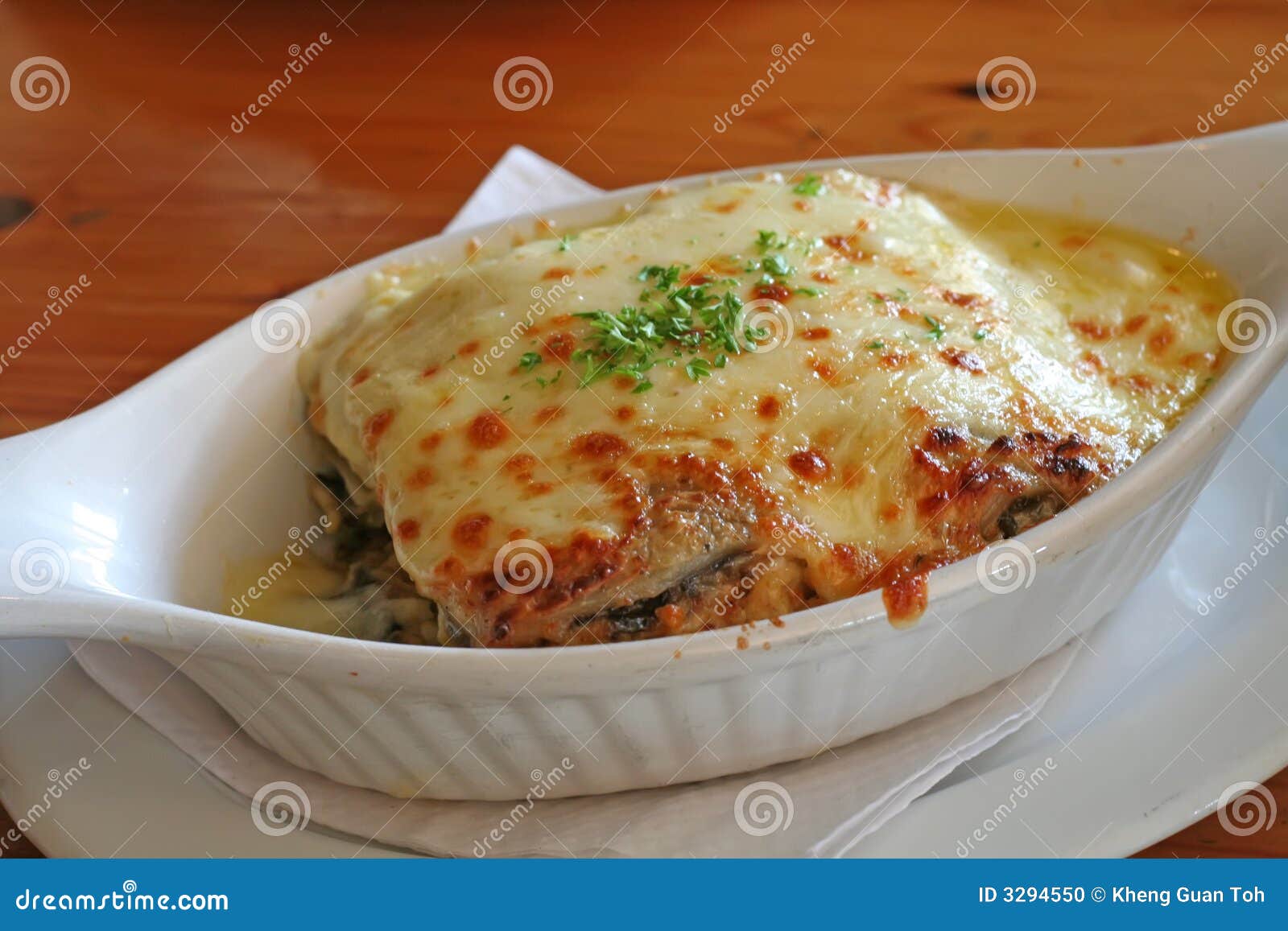 Baked lasagna stock photo. Image of cooking, layers, dinner - 3294550