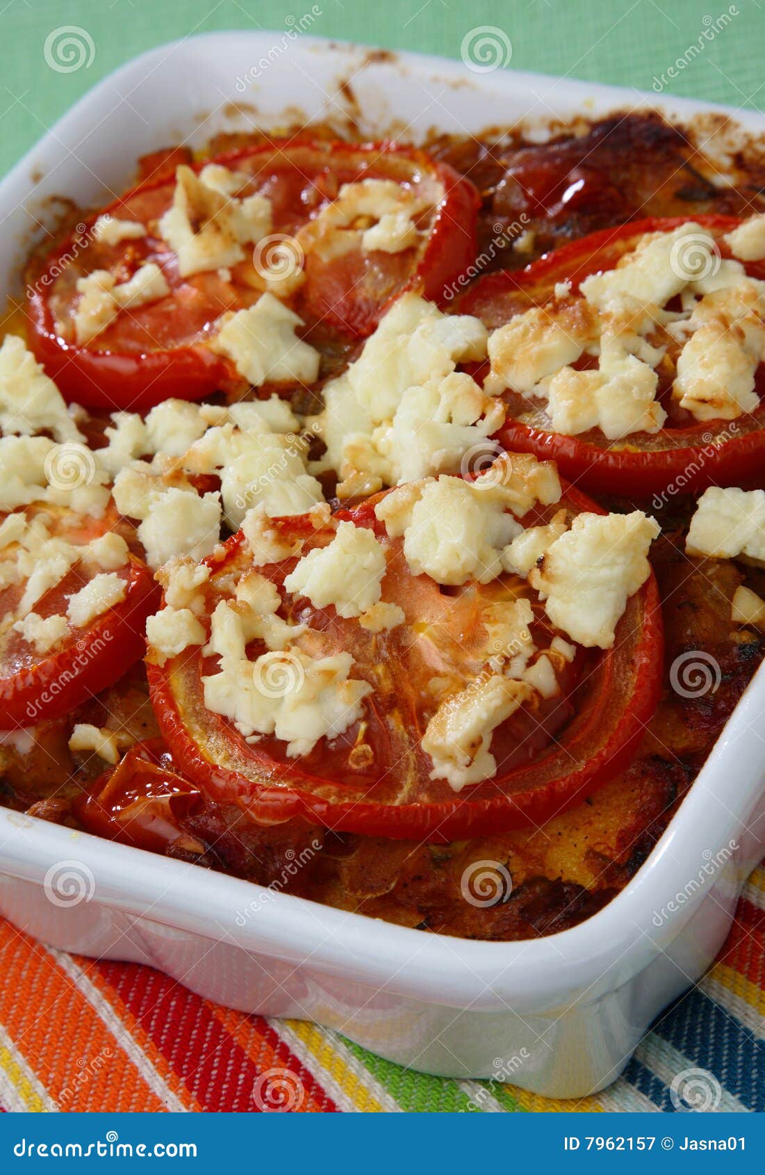 Baked maize porridge stock image. Image of herb, cuisine - 7962157