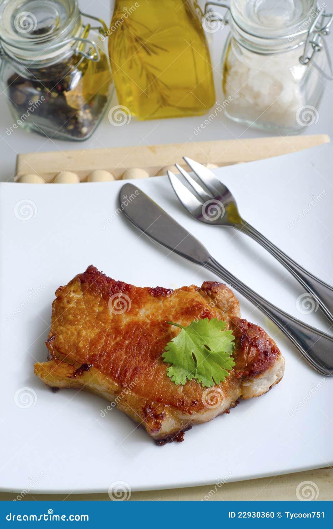 Baked meat stock photo. Image of kitchen, grilled, baked - 22930360