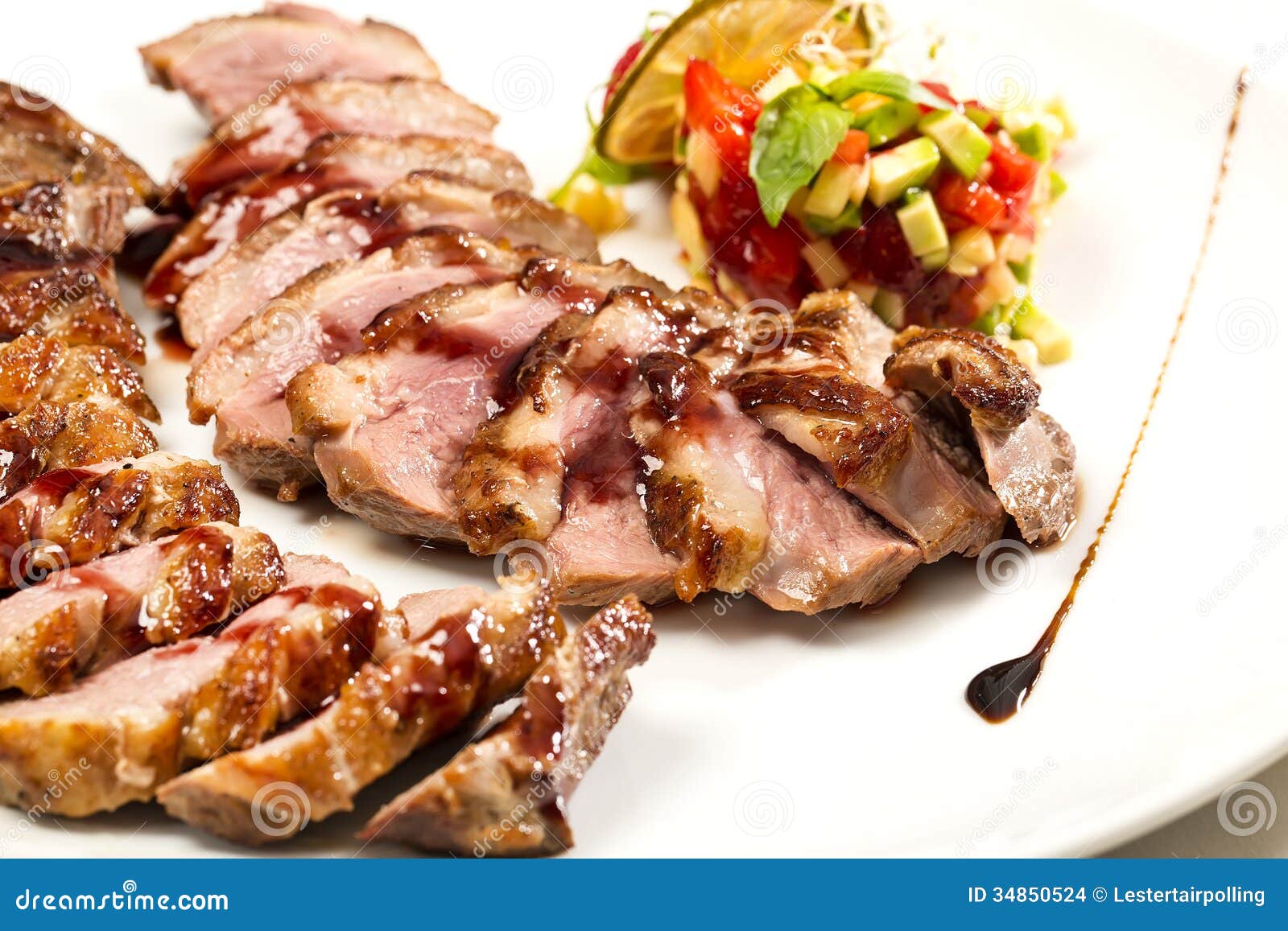 Baked meat stock photo. Image of beef, diet, luxury, food - 34850524