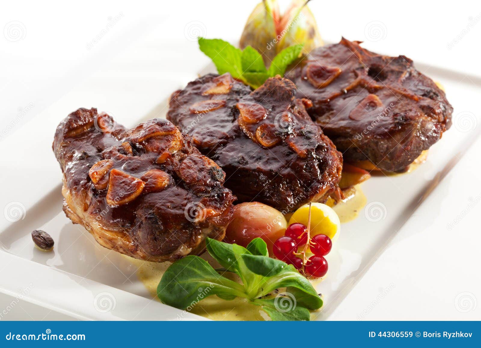 Baked Mutton stock image. Image of pork, closeup, brown - 44306559