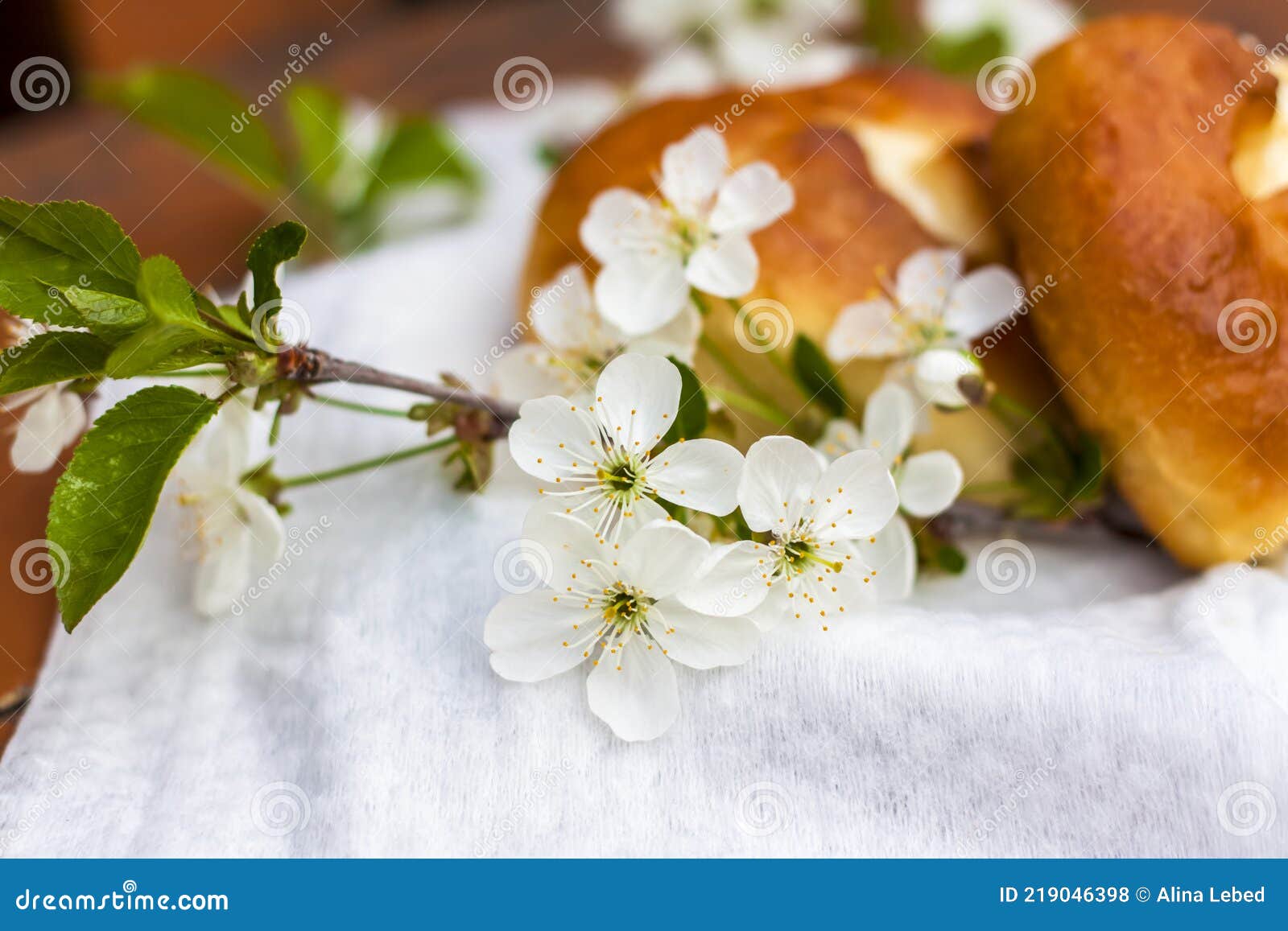 Baked Open Rolls on a Dark, Worn Rustic Wooden Table. the Composition ...