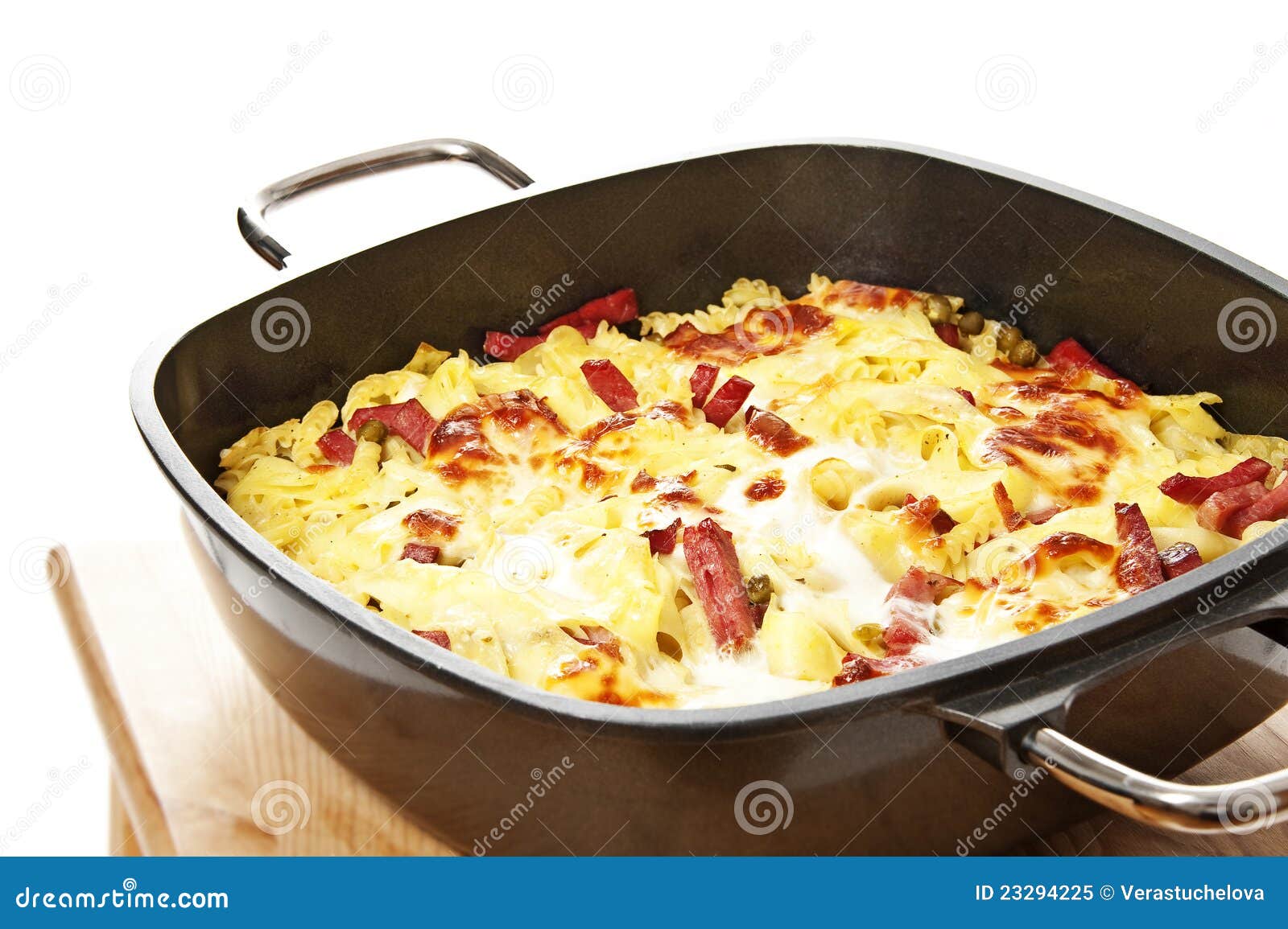 Baked pasta stock image. Image of cheese, lunch, eating - 23294225