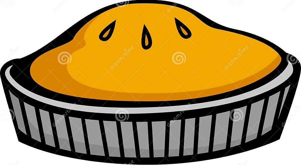 Baked Pie Vector Illustration Stock Vector - Illustration of baked ...