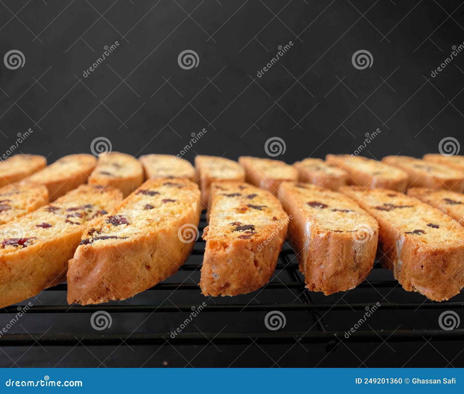 A Display of Baked Biscotti Stock Photo - Image of meat, fruit: 249201360