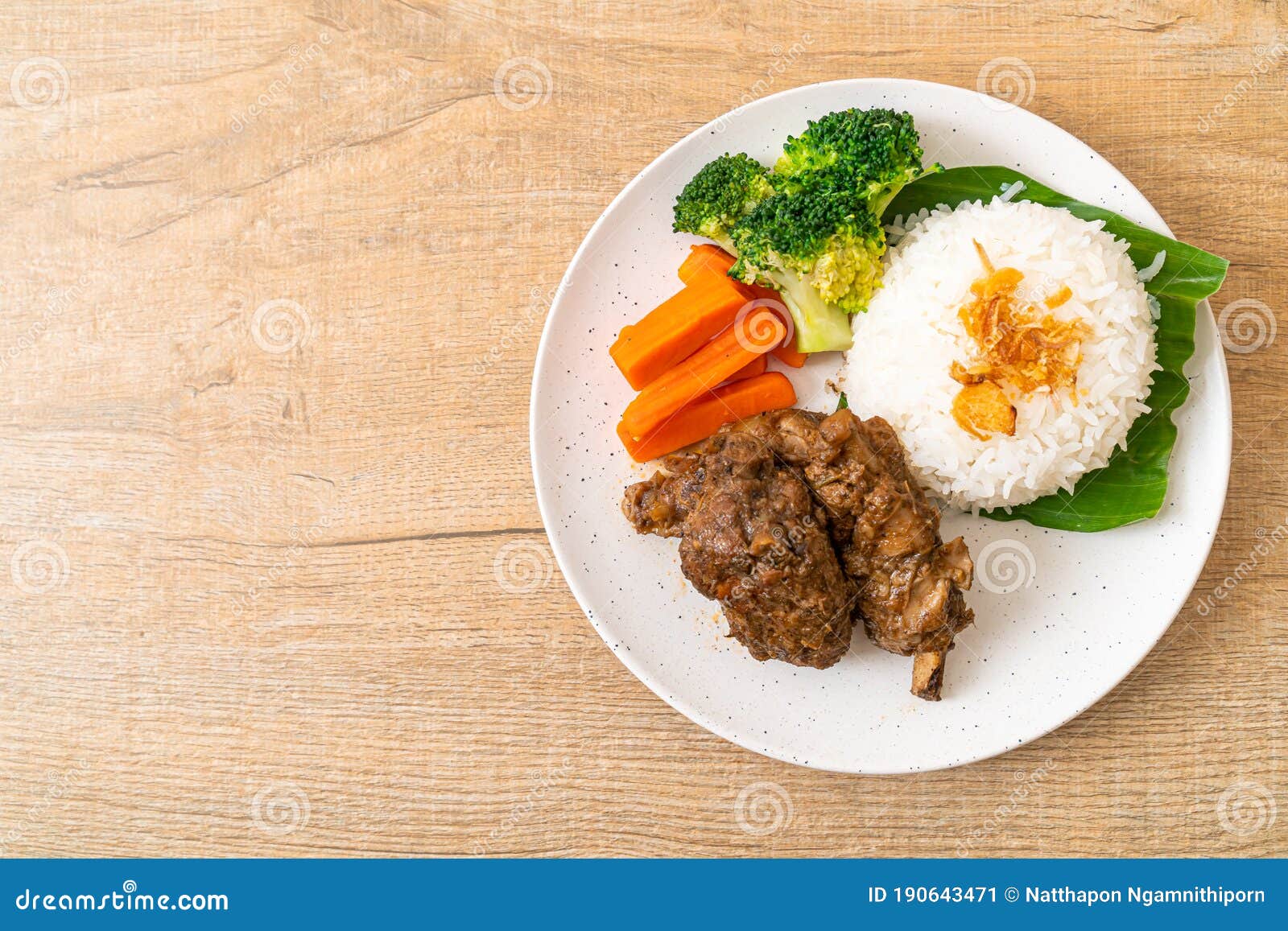 Baked Pork Ribs with Sauce stock image. Image of meat - 190643471