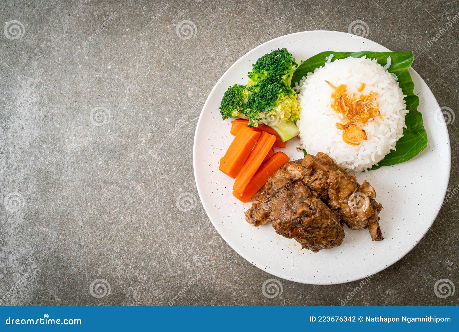 Baked Pork Ribs with Sauce stock photo. Image of pork - 223676342
