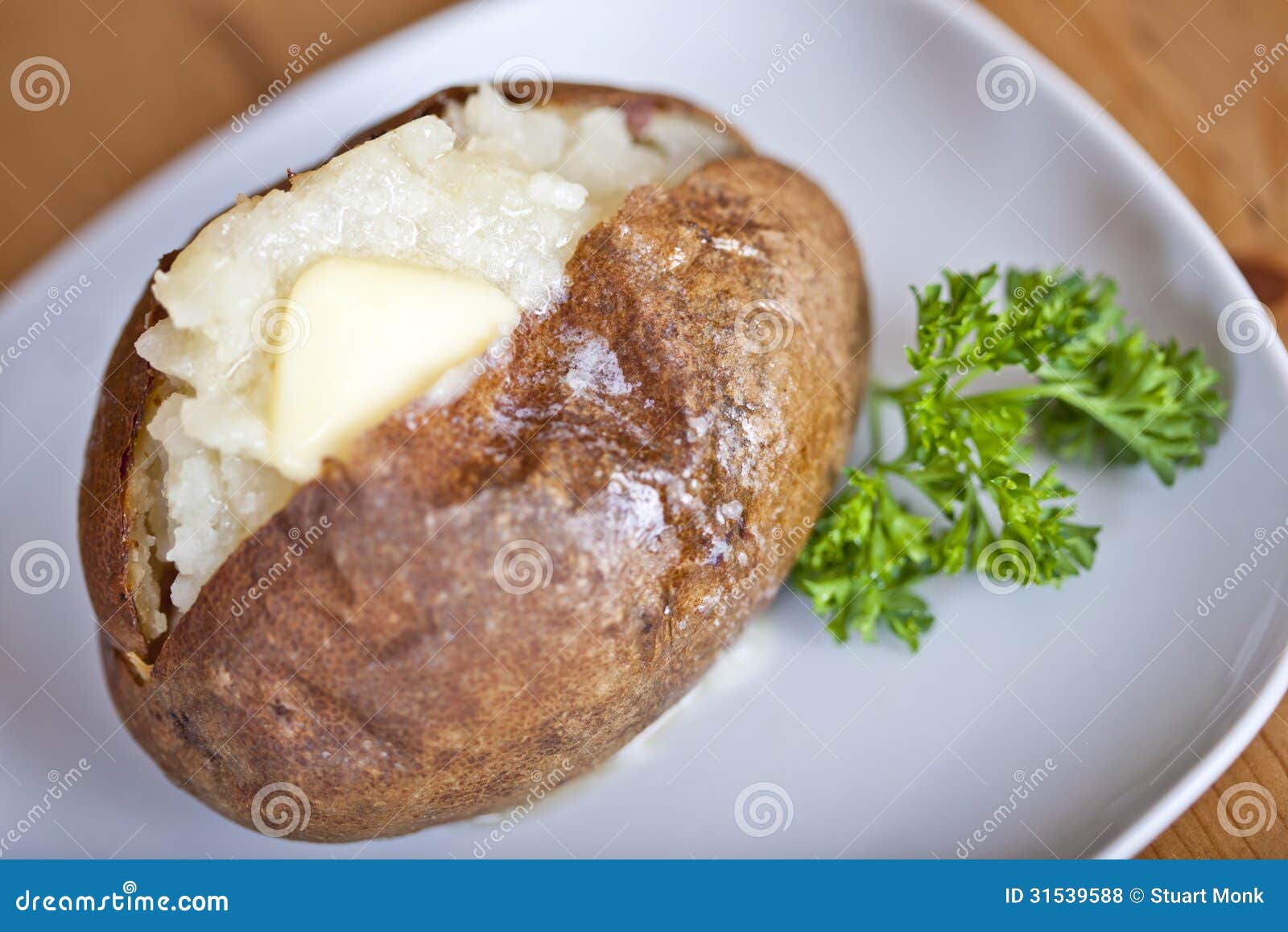 Baked potato stock photo. Image of healthy, melt, copyspace - 31539588