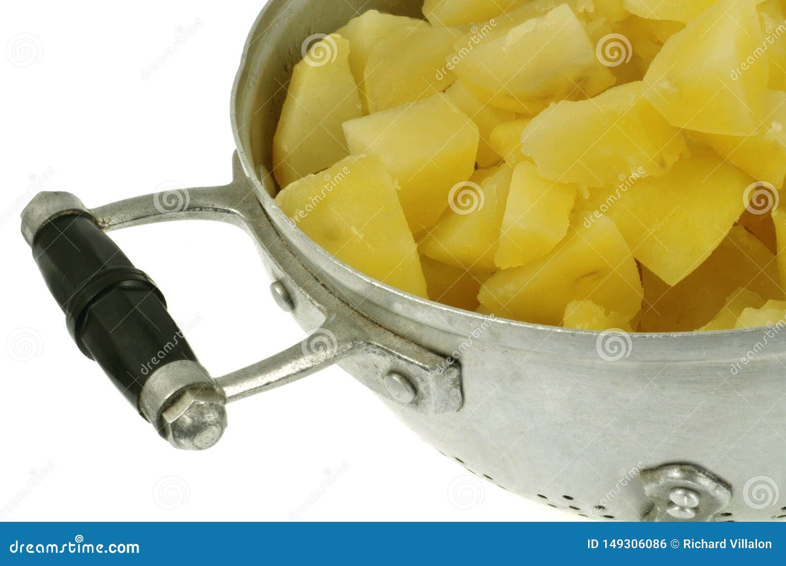 Baked Potatoes in a Colander in Close-up Stock Photo - Image of closeup ...