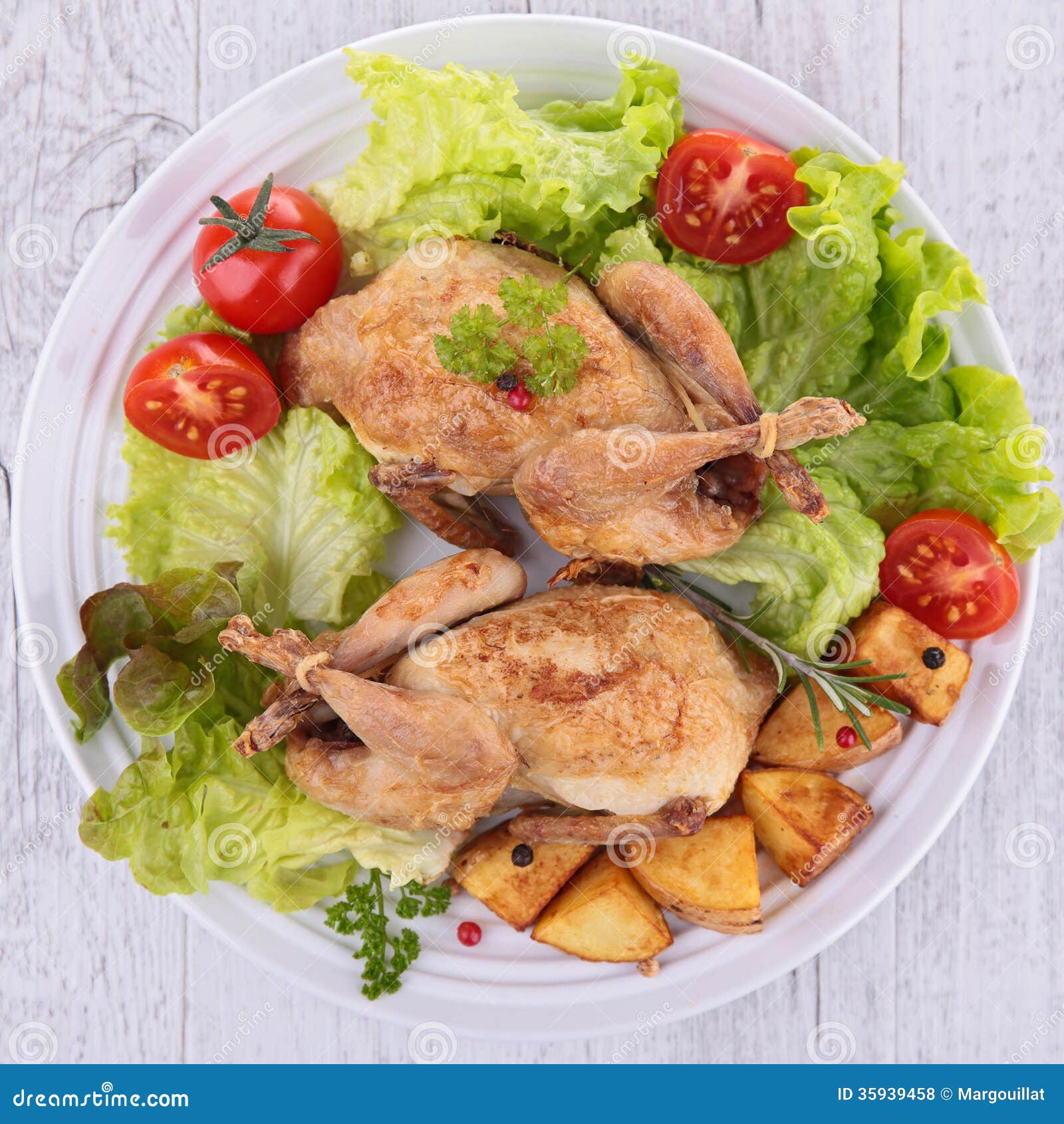 Baked quail stock photo. Image of restaurant, food, dining - 35939458